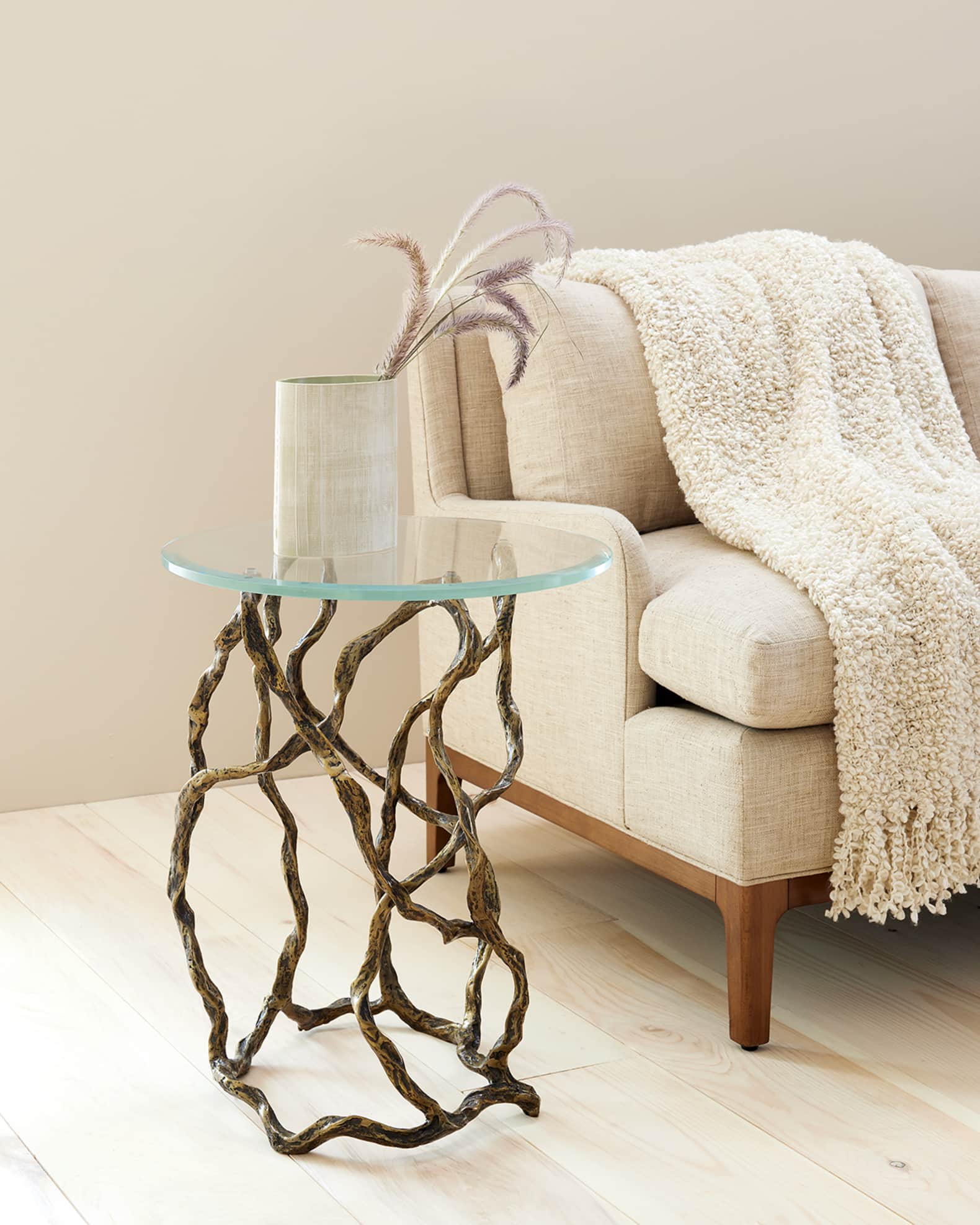 Global Views Twistwood Side Table | Horchow