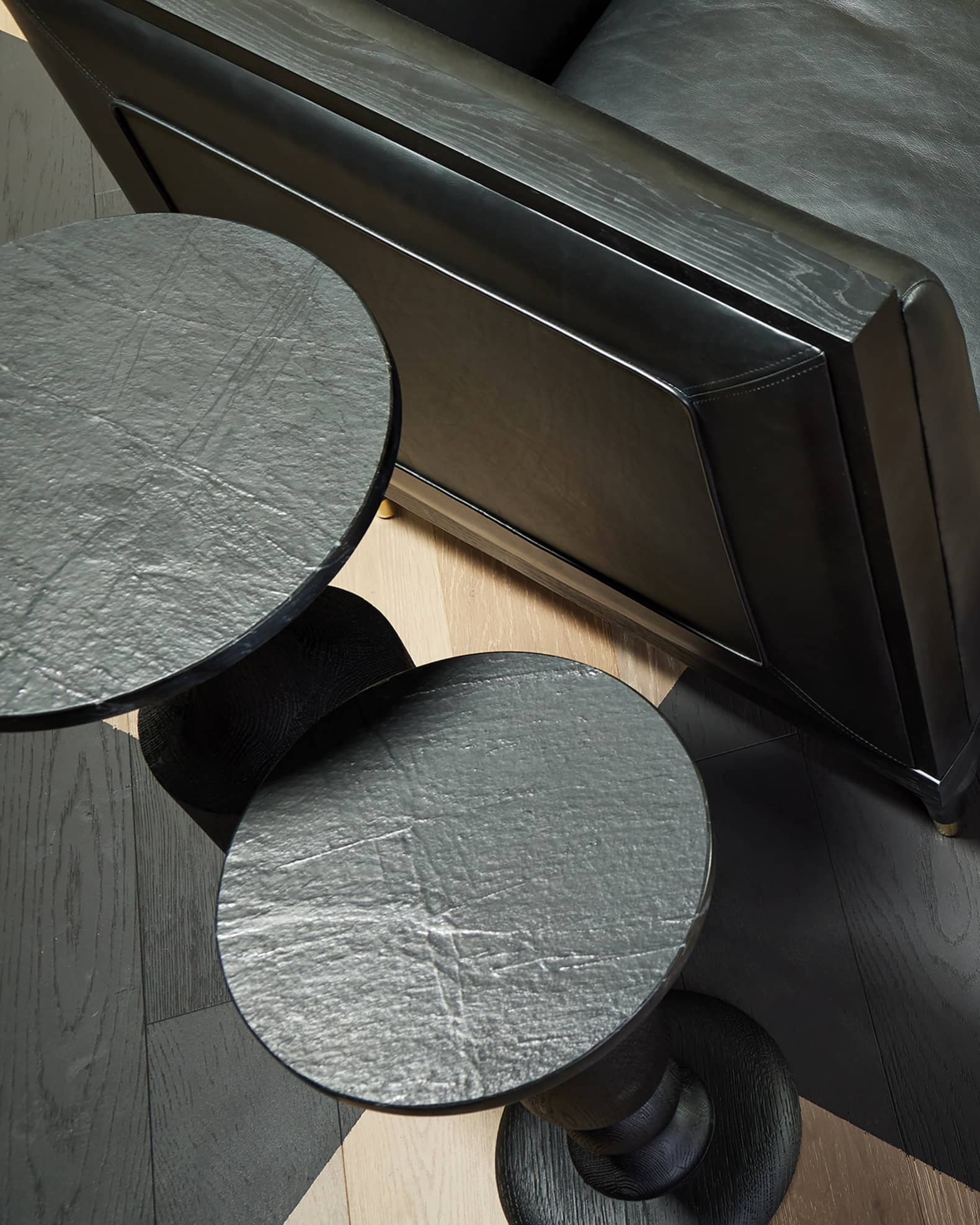 Global Views Vessel 23.5" Side Table, Black | Horchow