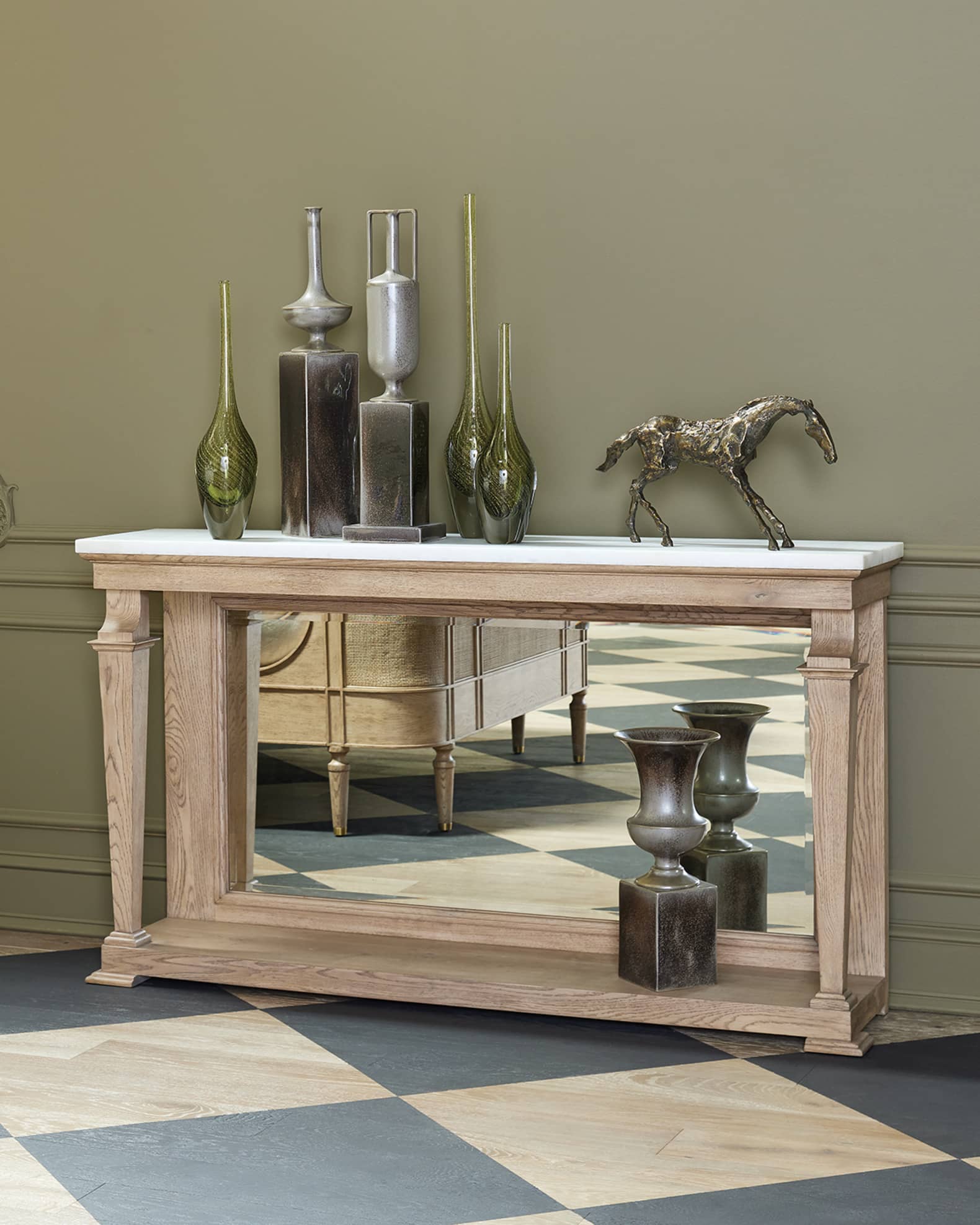 Global Views Josephine Console Table, Natural | Horchow