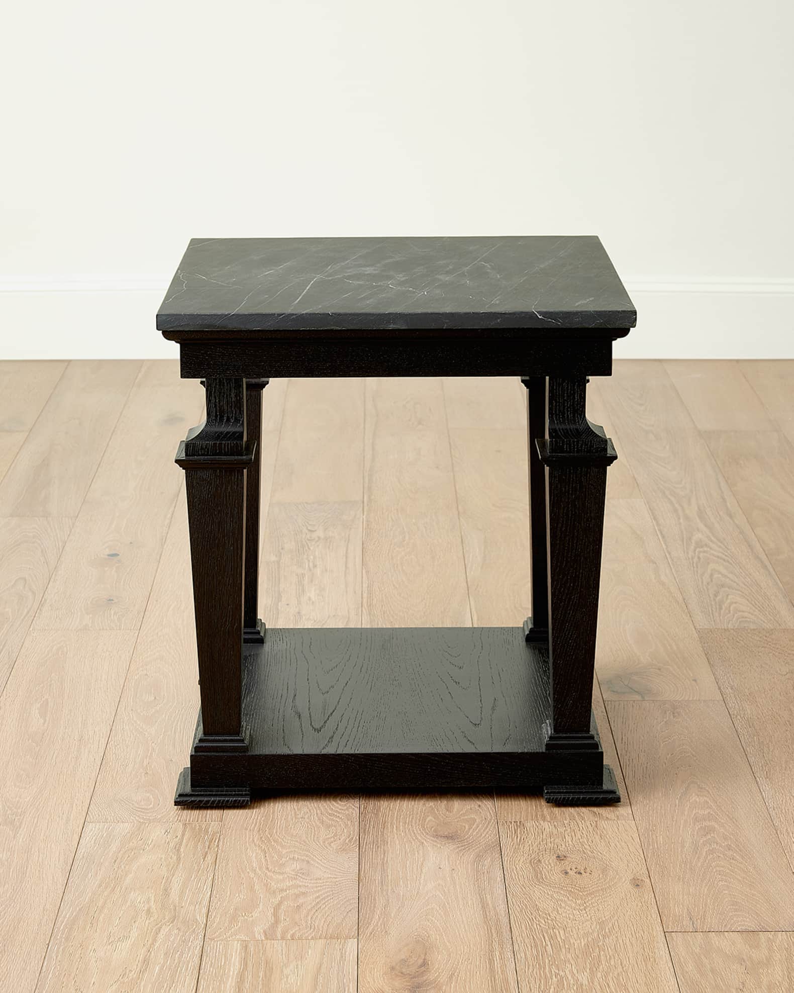 Global Views Josephine Side Table, Black | Horchow