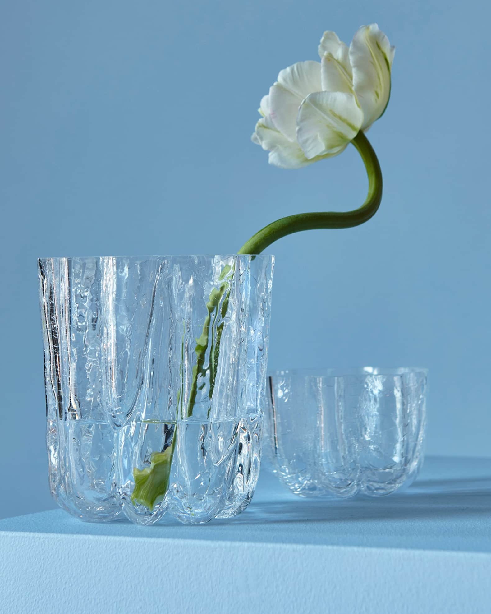Kosta Boda Crackle Small Vase - 5" | Horchow
