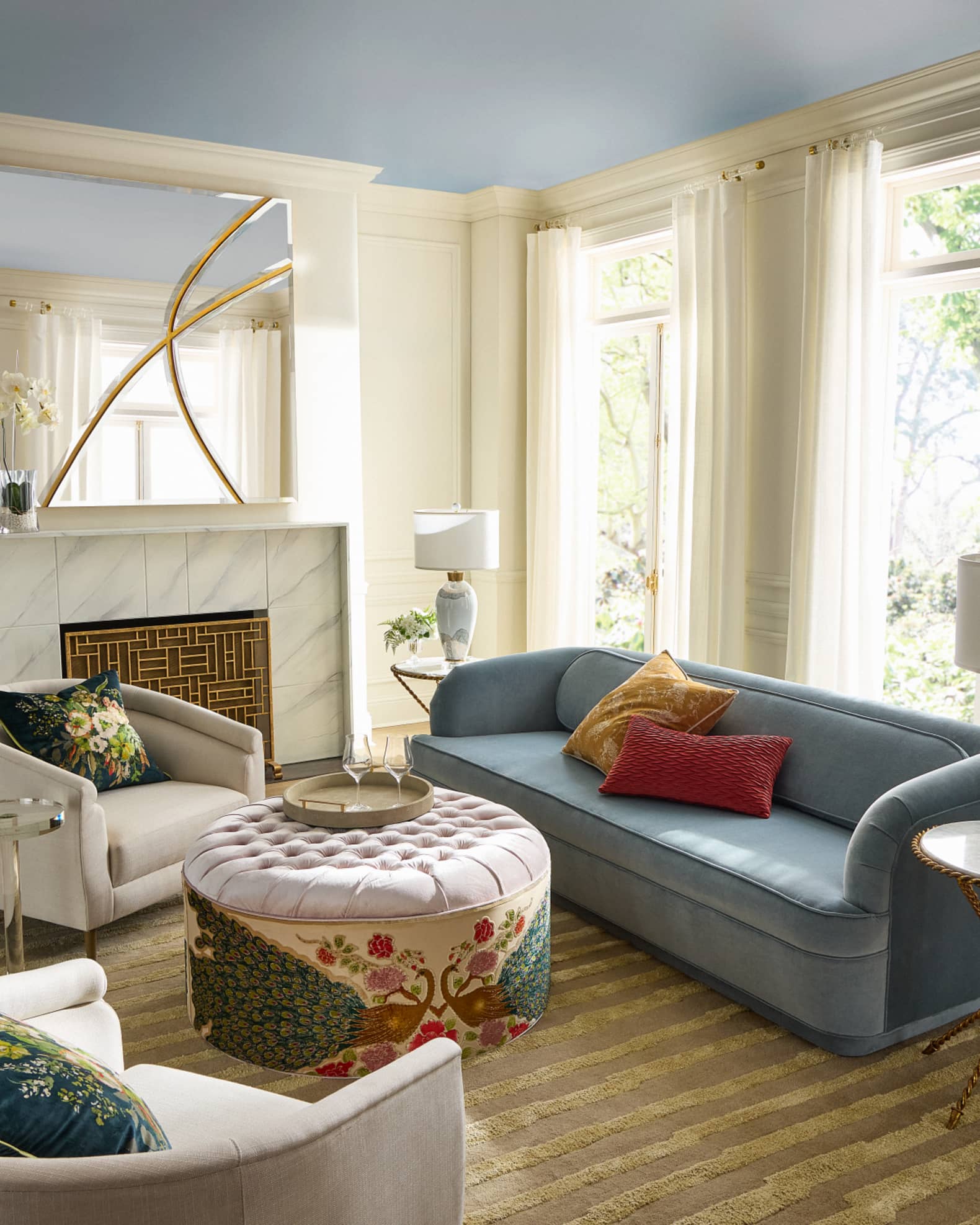 D.V. KAP Home Rococo Decorative Pillow, 24" Square | Horchow