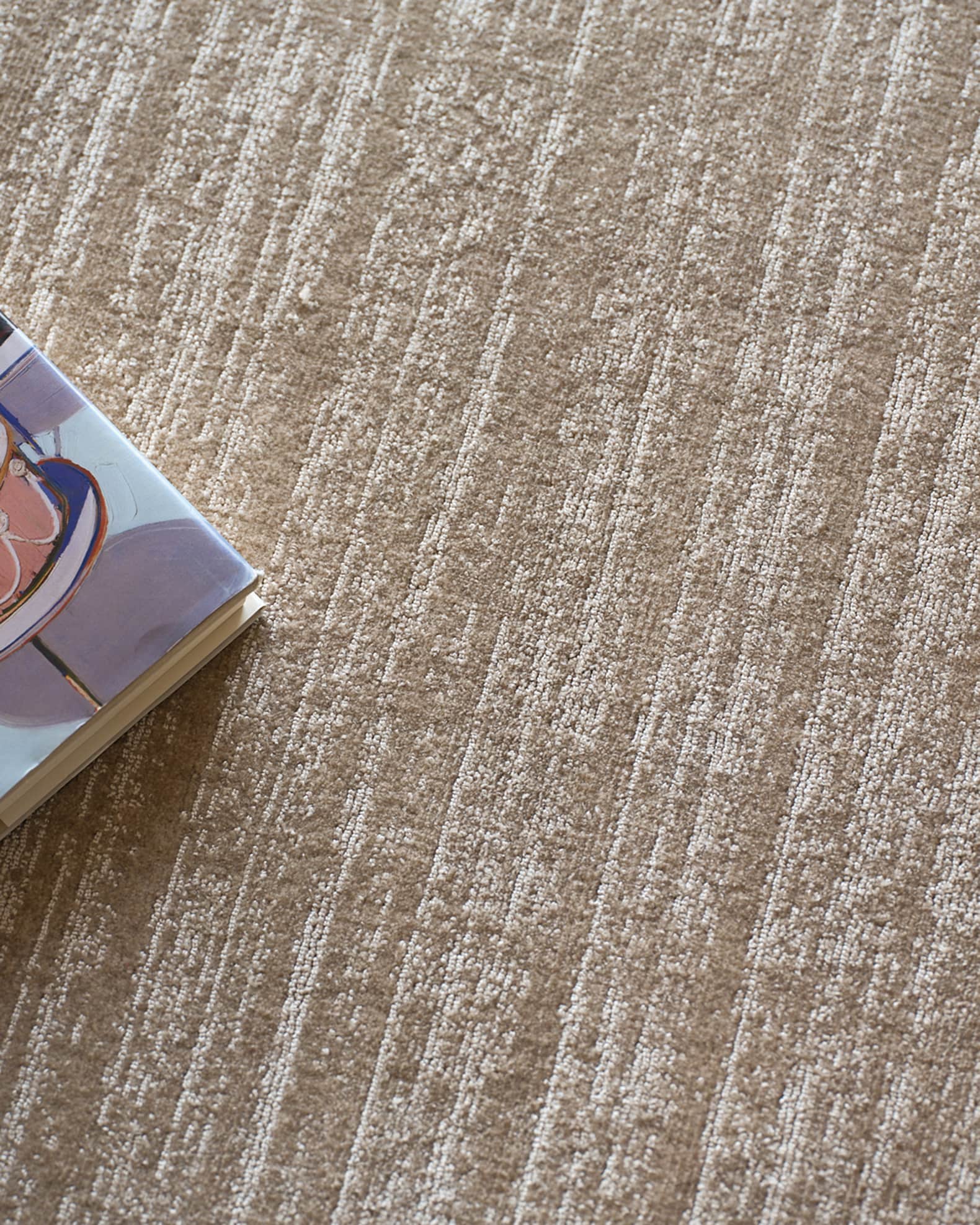 Exquisite Rugs Martelli Modern Hand-Loomed Taupe Rug, 12' x 15' | Horchow