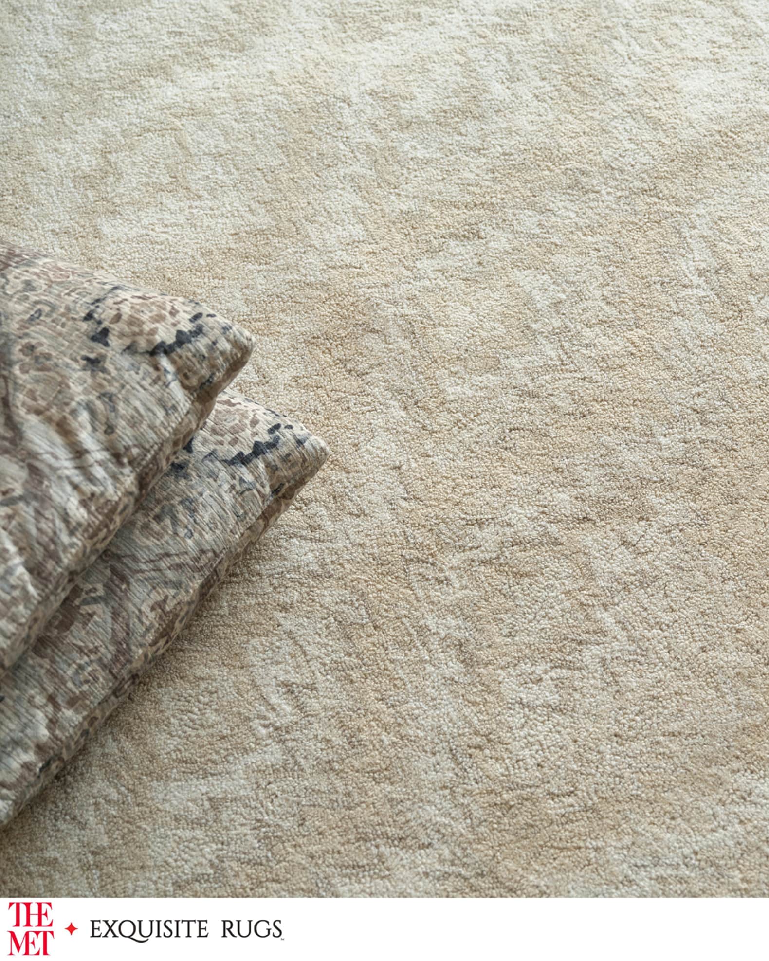 Exquisite Rugs x THE MET Bargello Hand-Tufted Beige Rug, 8' x 10' | Horchow