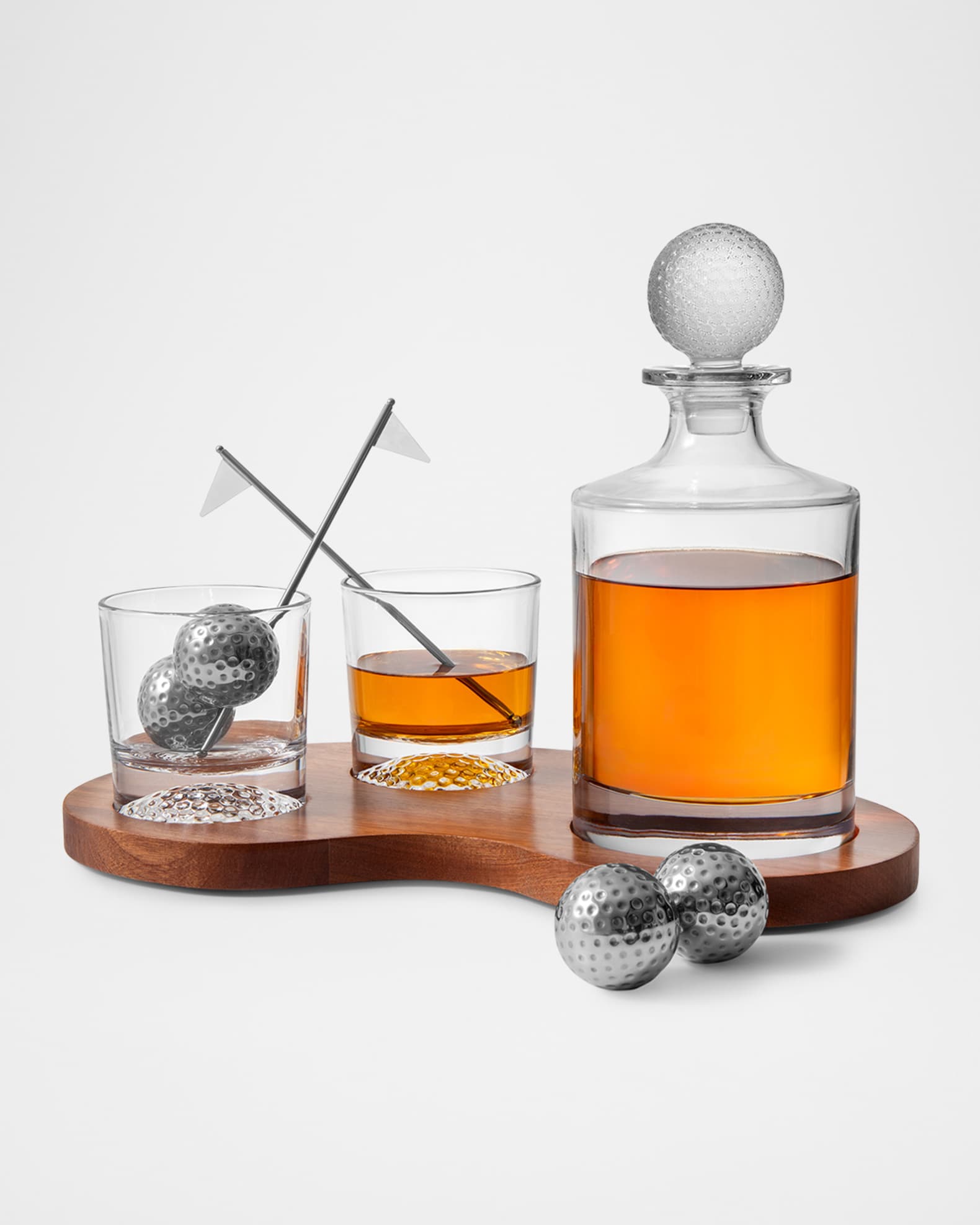 Asher Asher Golf Decanter & Double Old-Fashioned Set | Horchow