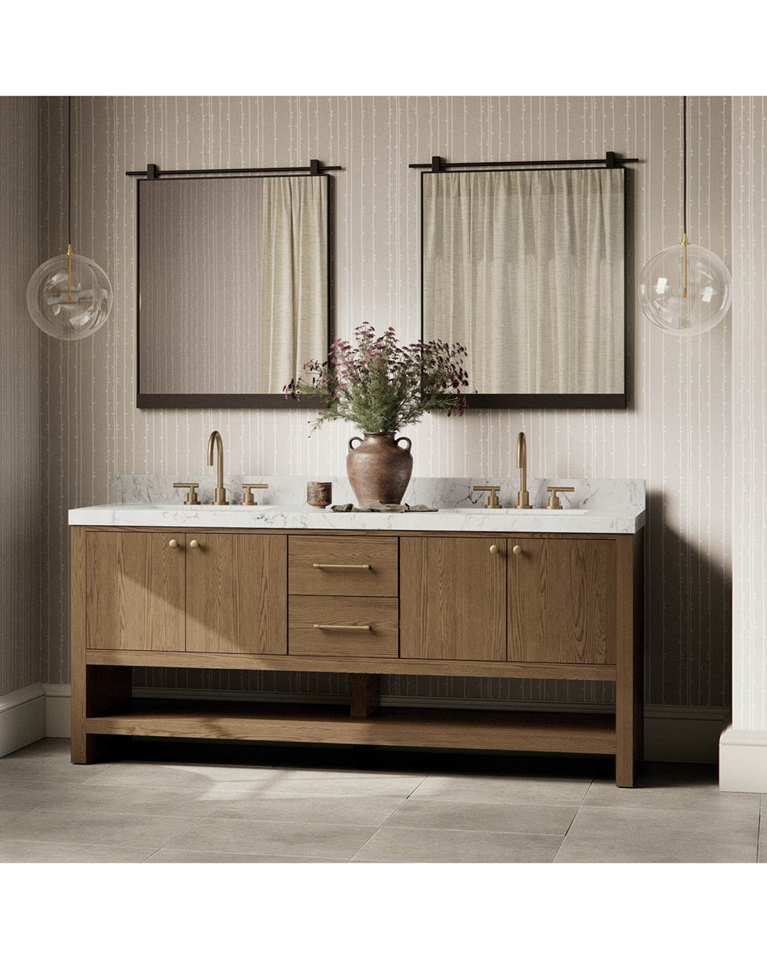 Four Hands Anthem 72" Double Vanity | Horchow