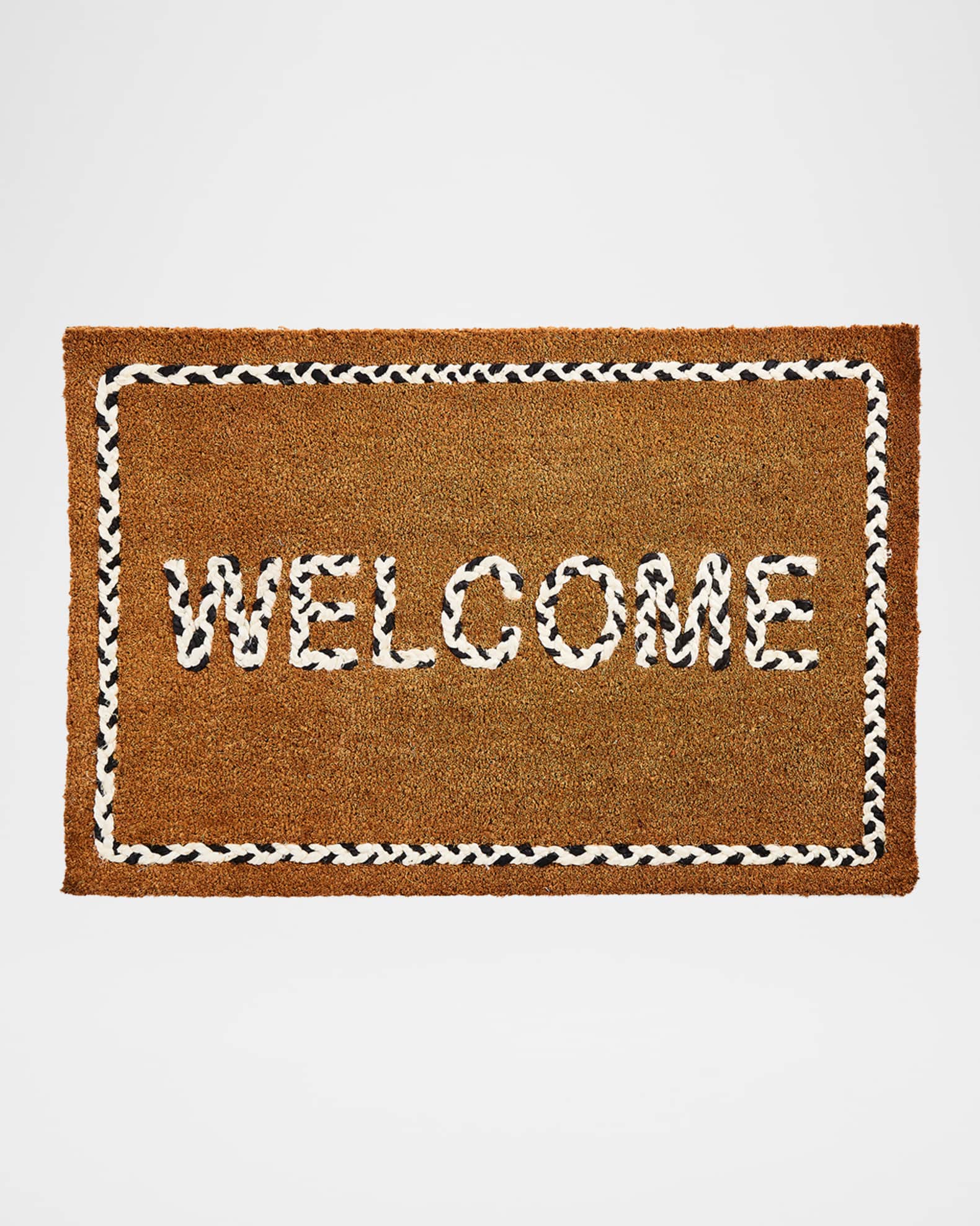 MacKenzie-Childs Braided Welcome Entrance Mat, 2' x 3' | Horchow