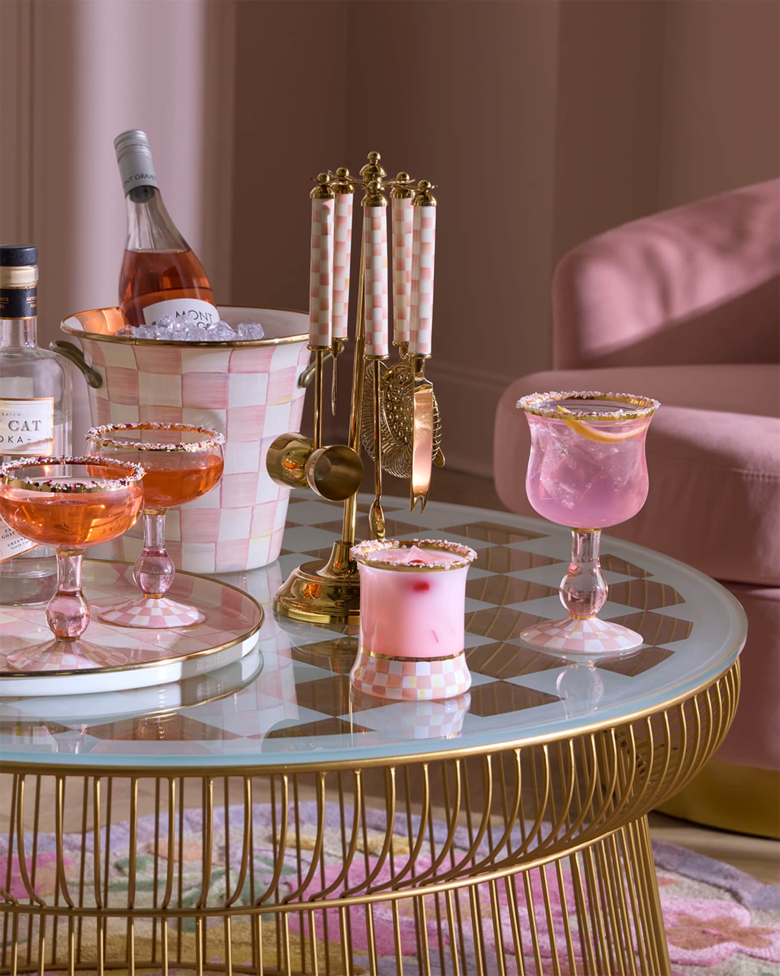 MacKenzie-Childs Gambit Wire Coffee Table | Horchow