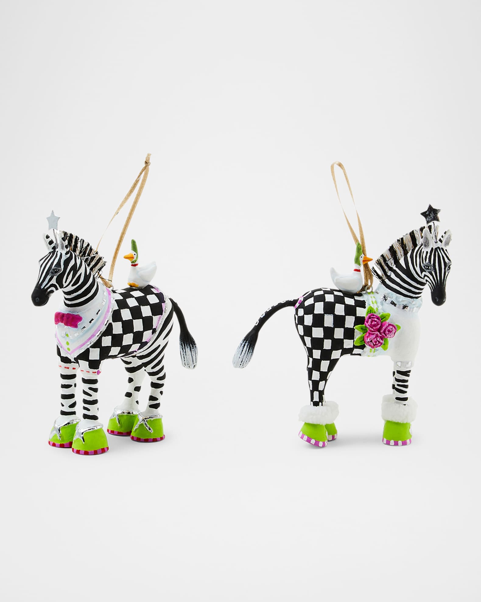MacKenzie-Childs Patience Brewster Noah's Ark Zelda & Zeke Zebra ...