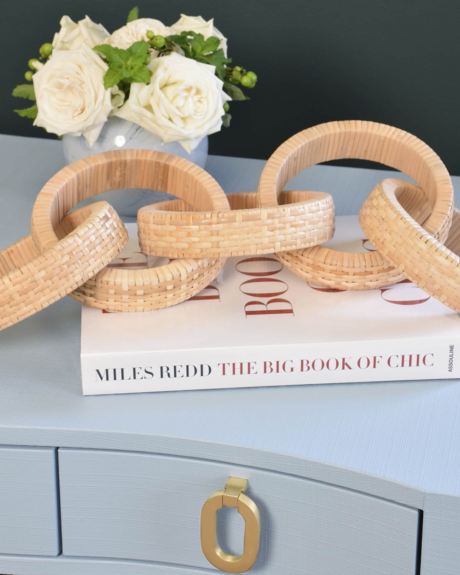 Worlds Away Ringlo Rattan Decorative Chain | Horchow