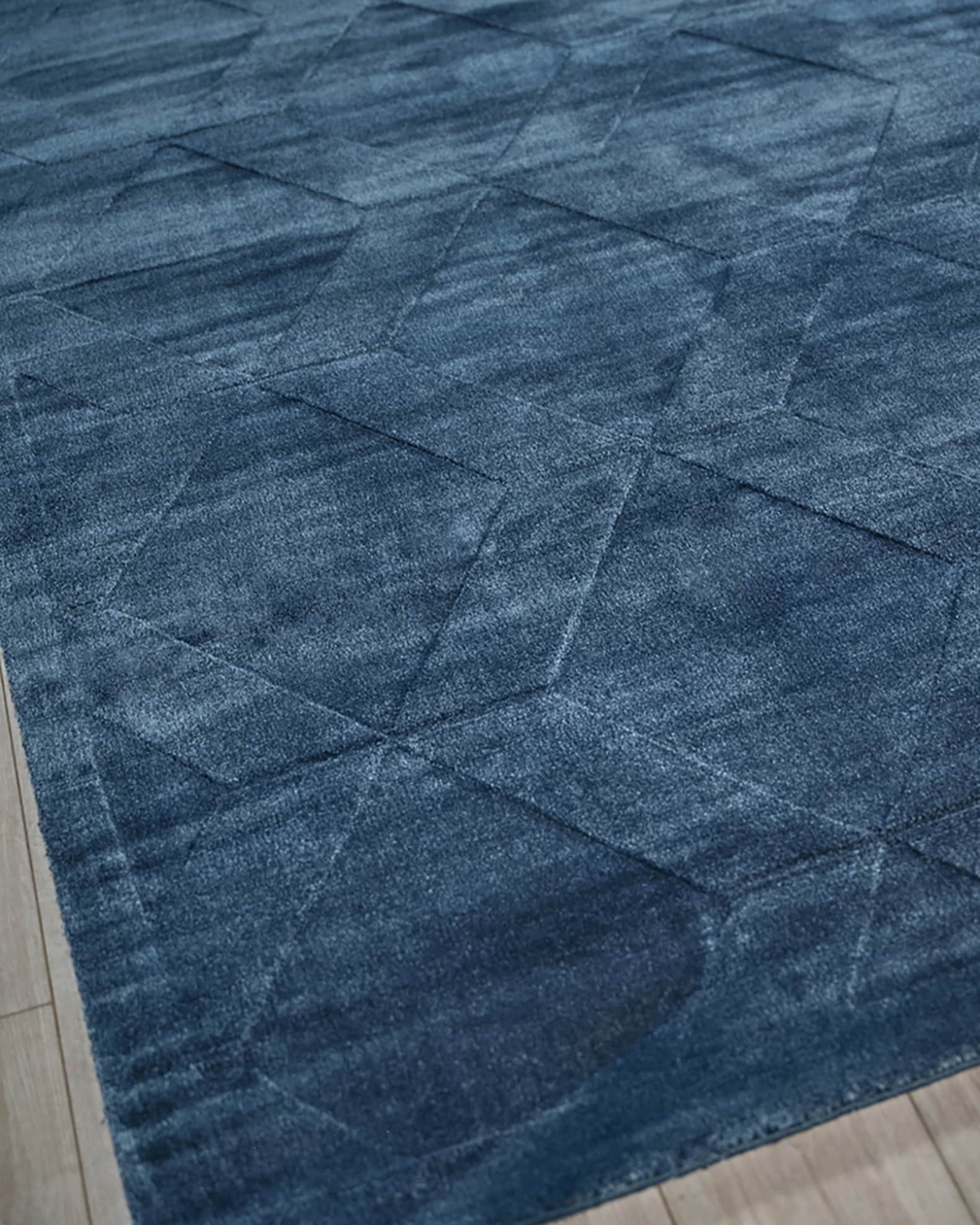 Exquisite Rugs Brunello Hand-Loomed Navy Rug, 8' x 10' | Horchow