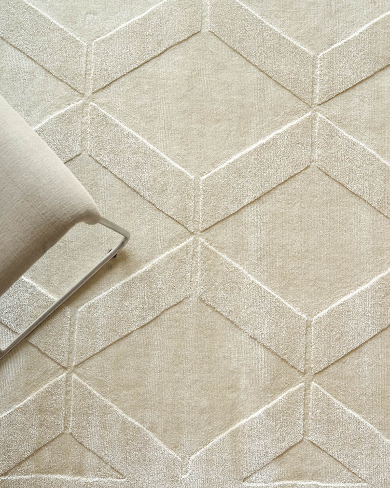 Exquisite Rugs Brunello Hand-Loomed Light Beige Rug, 10' x 14' | Horchow