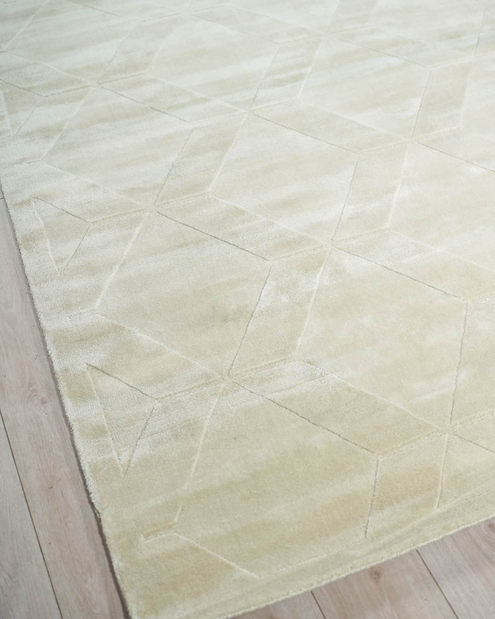 Exquisite Rugs Brunello Hand-Loomed Light Beige Rug, 4' x 6' | Horchow