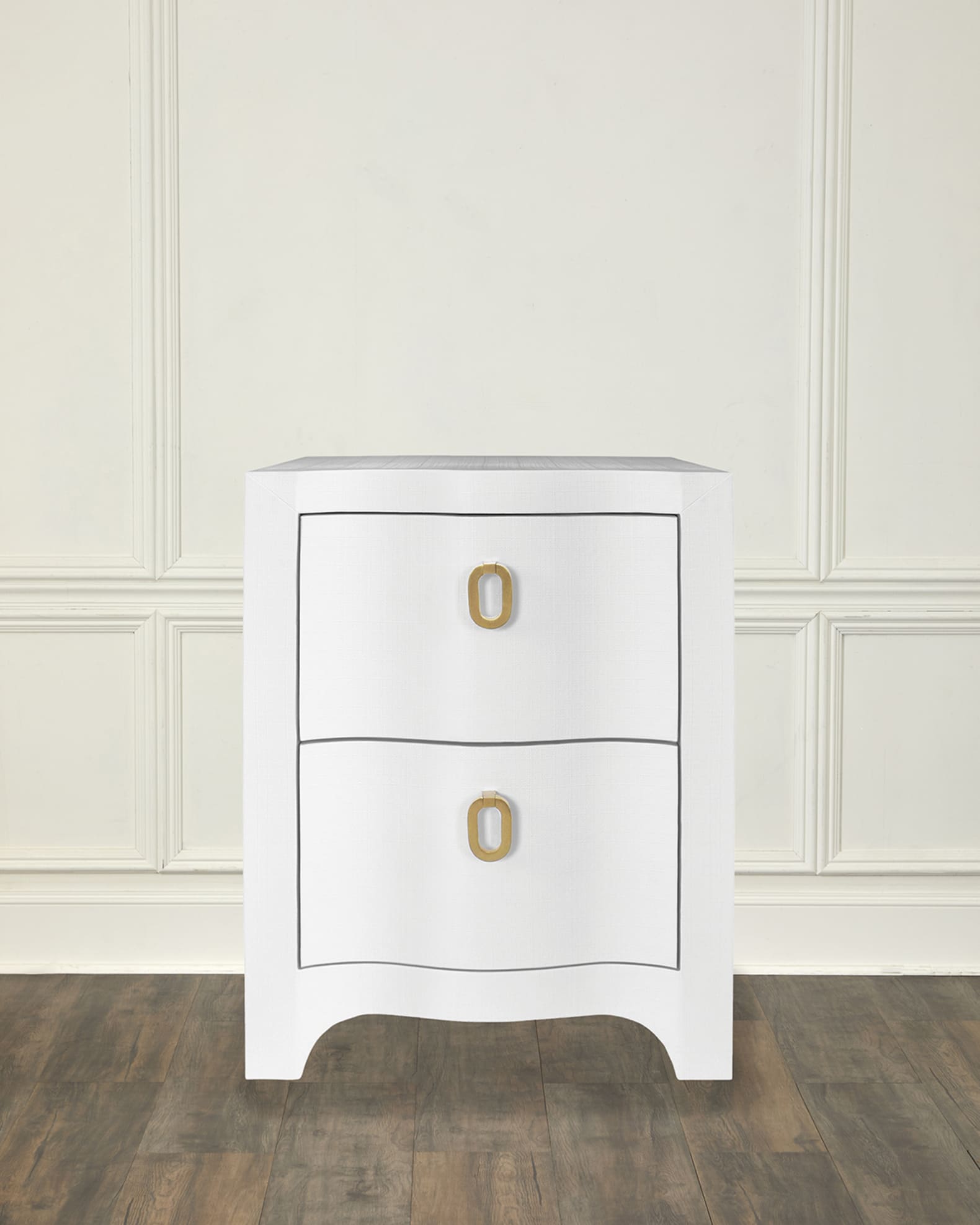 Worlds Away Helena 2-Drawer Linen Side Table | Horchow