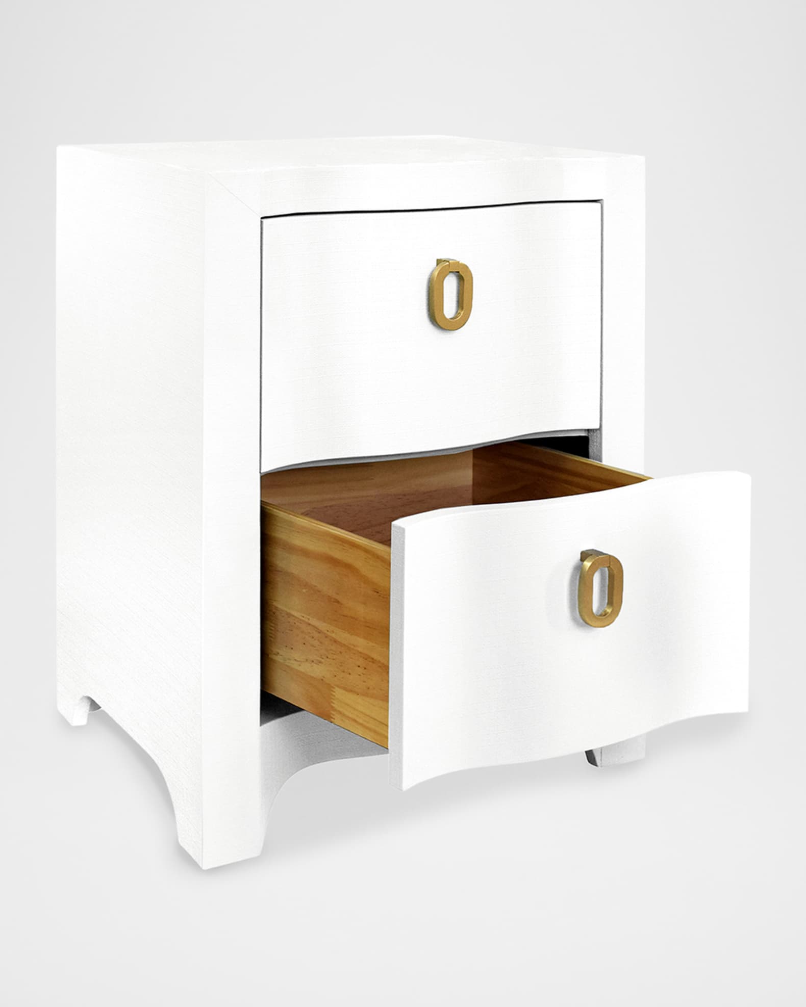 Worlds Away Helena 2-Drawer Linen Side Table | Horchow