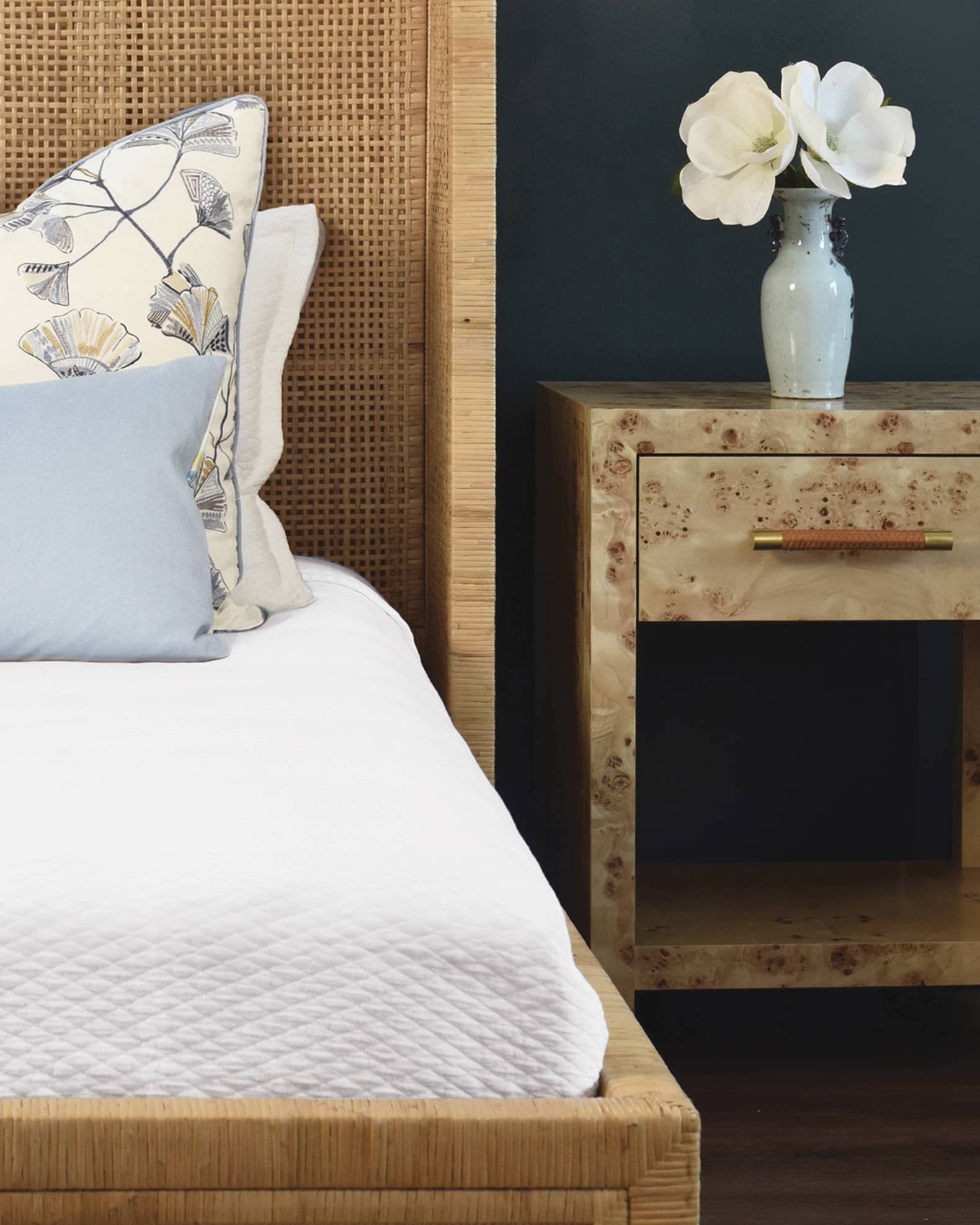 Worlds Away Pelham Burl Wood Side Table | Horchow
