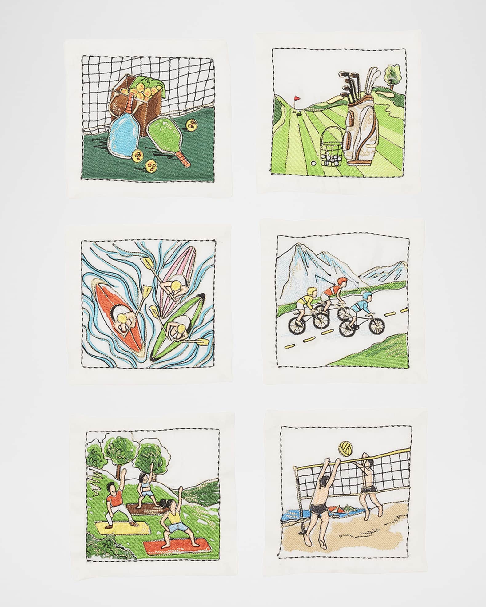 Kim Seybert Venture Cocktail Napkins, Set of 6 | Horchow