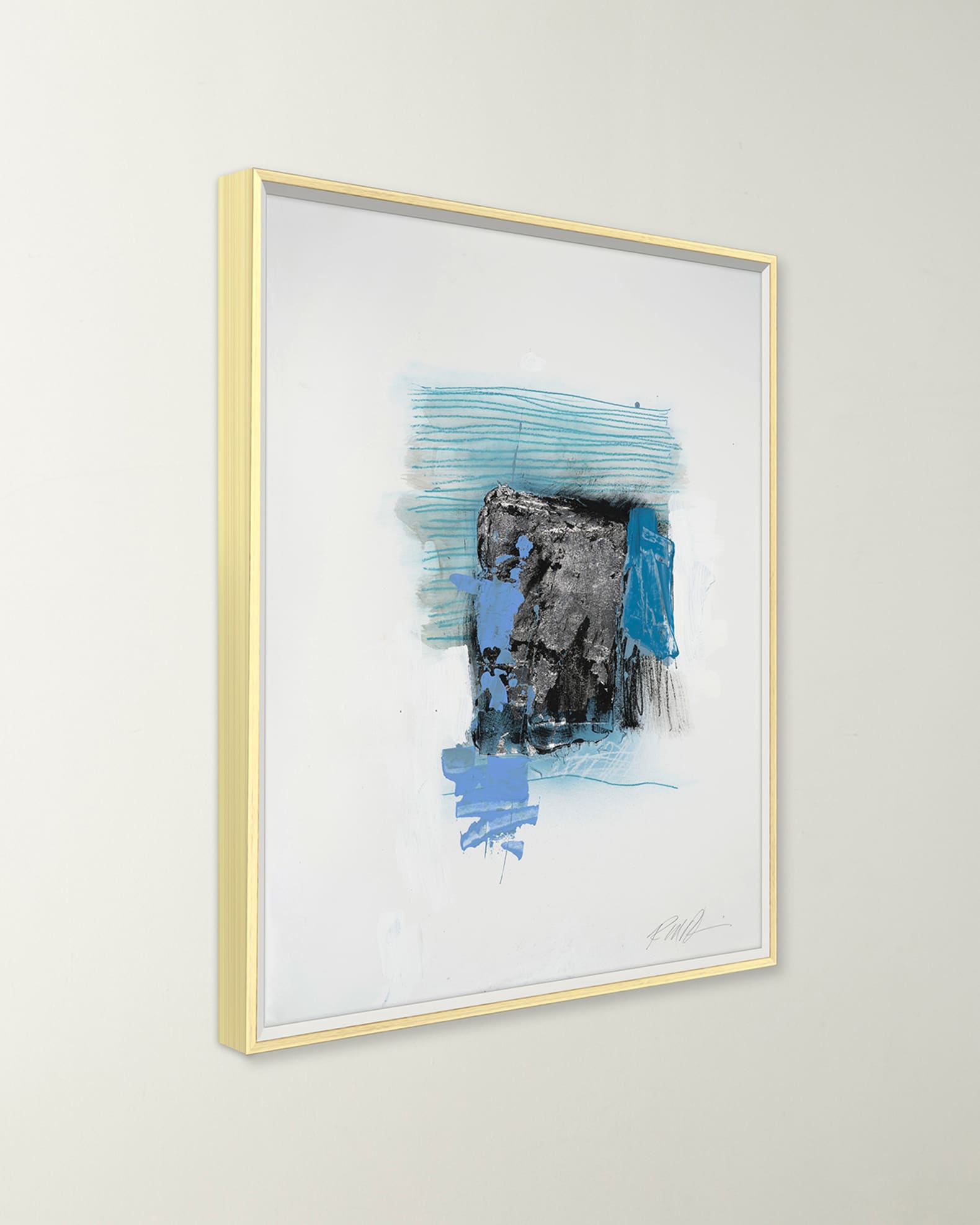 RFA Fine Art "Blue Lines 4" Giclee on Paper by Robert Robinson | Horchow