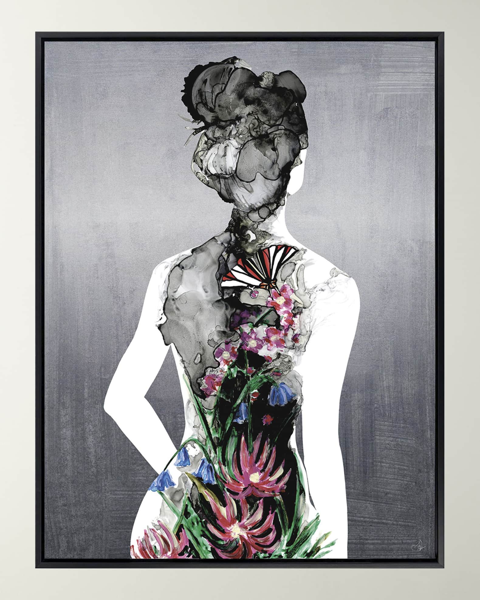 "Silhouette in Bloom I" Framed Giclee | Horchow