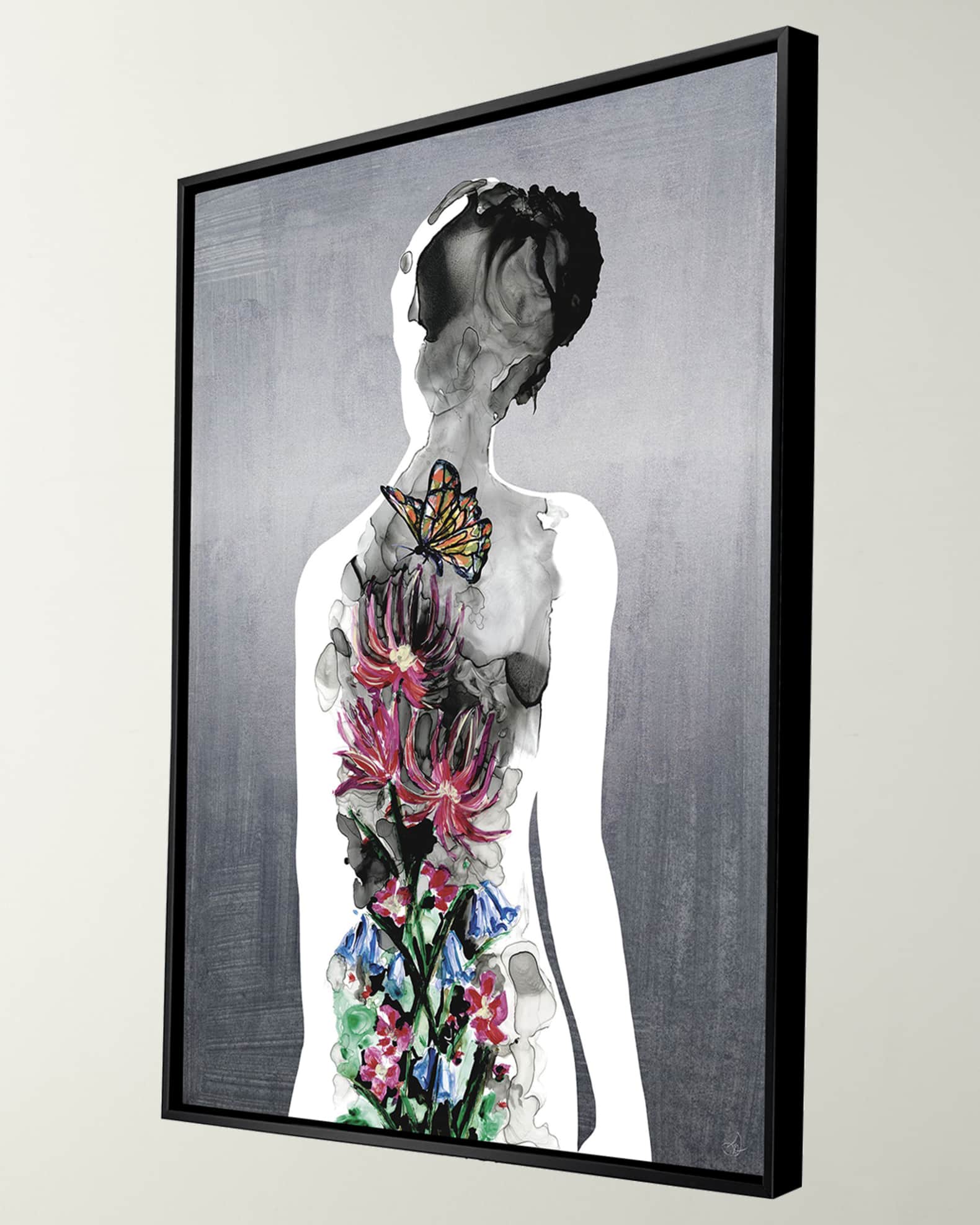 "Silhouette in Bloom II" Framed Giclee | Horchow