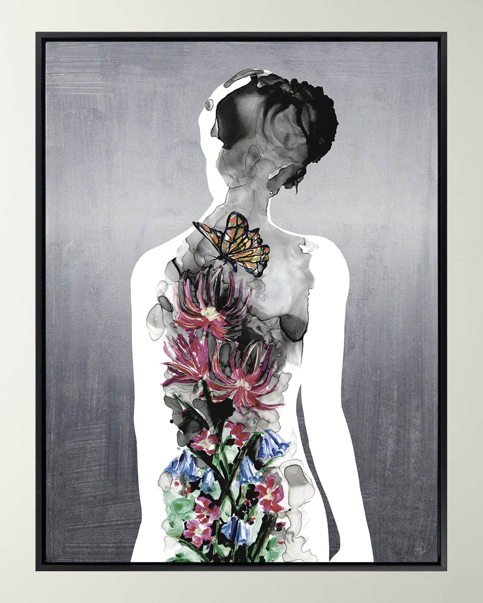 "Silhouette in Bloom II" Framed Giclee | Horchow