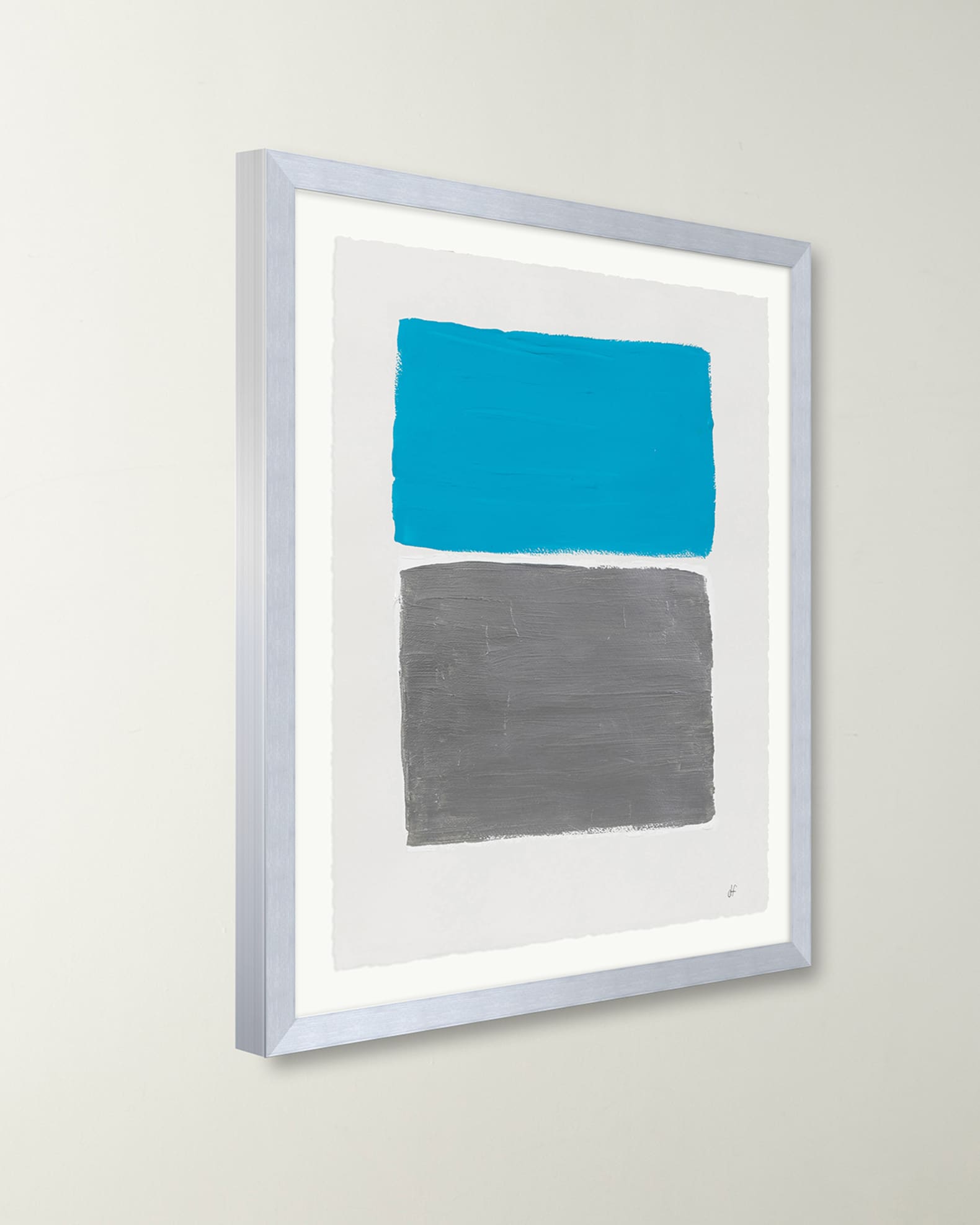 RFA Fine Art "Platinum Sky 3" Framed Acrylic Painting by Deborah Fine ...
