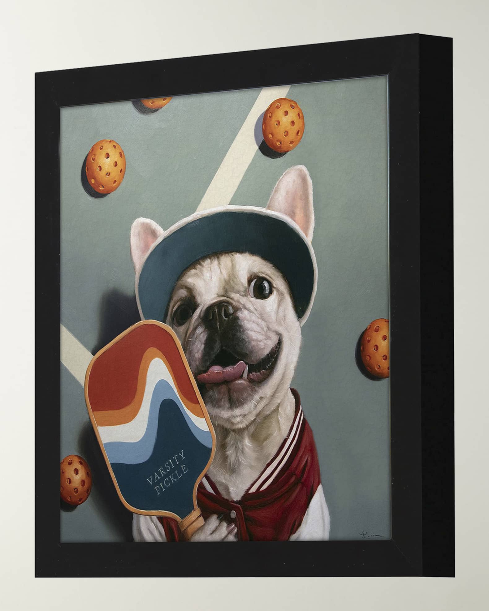 "Varsity Pickle" Framed Wall Art Print | Horchow