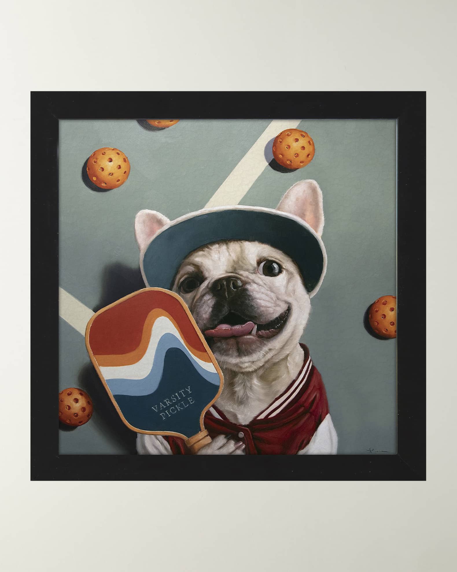"Varsity Pickle" Framed Wall Art Print | Horchow