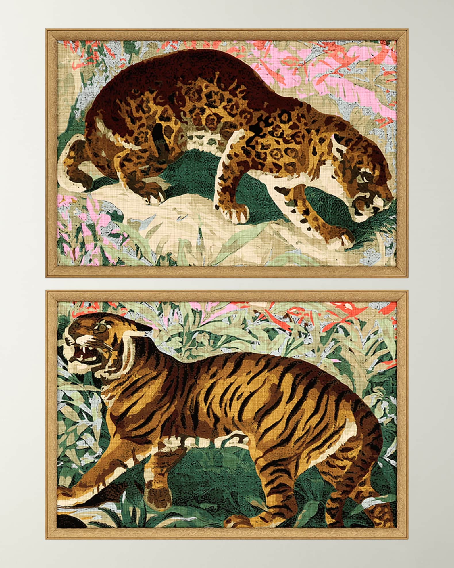 "Concrete Jungle Cats" Set of 2 Framed Giclees by Jarman Fagalde | Horchow