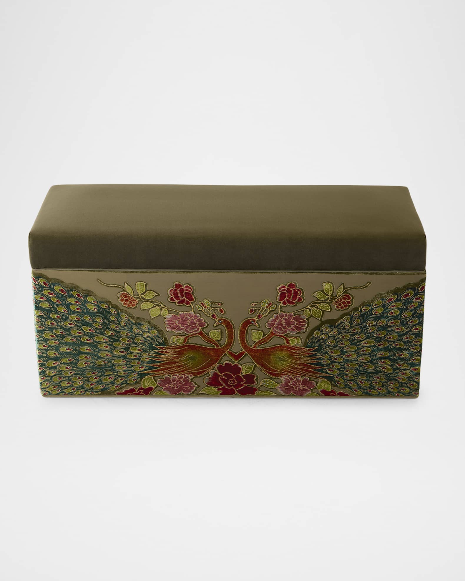 Haute House Peacock Refined Simplicity Storage Bench | Horchow