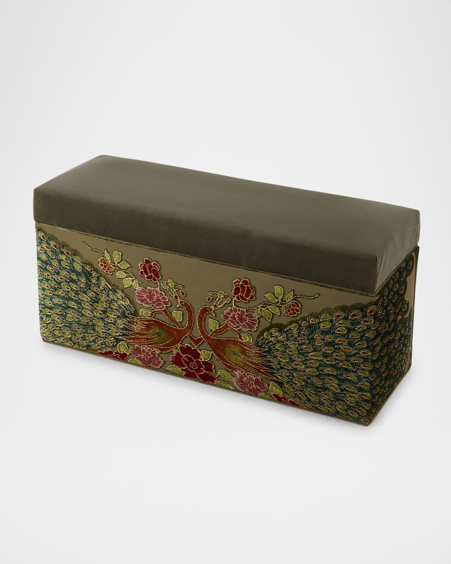Haute House Peacock Refined Simplicity Storage Bench | Horchow