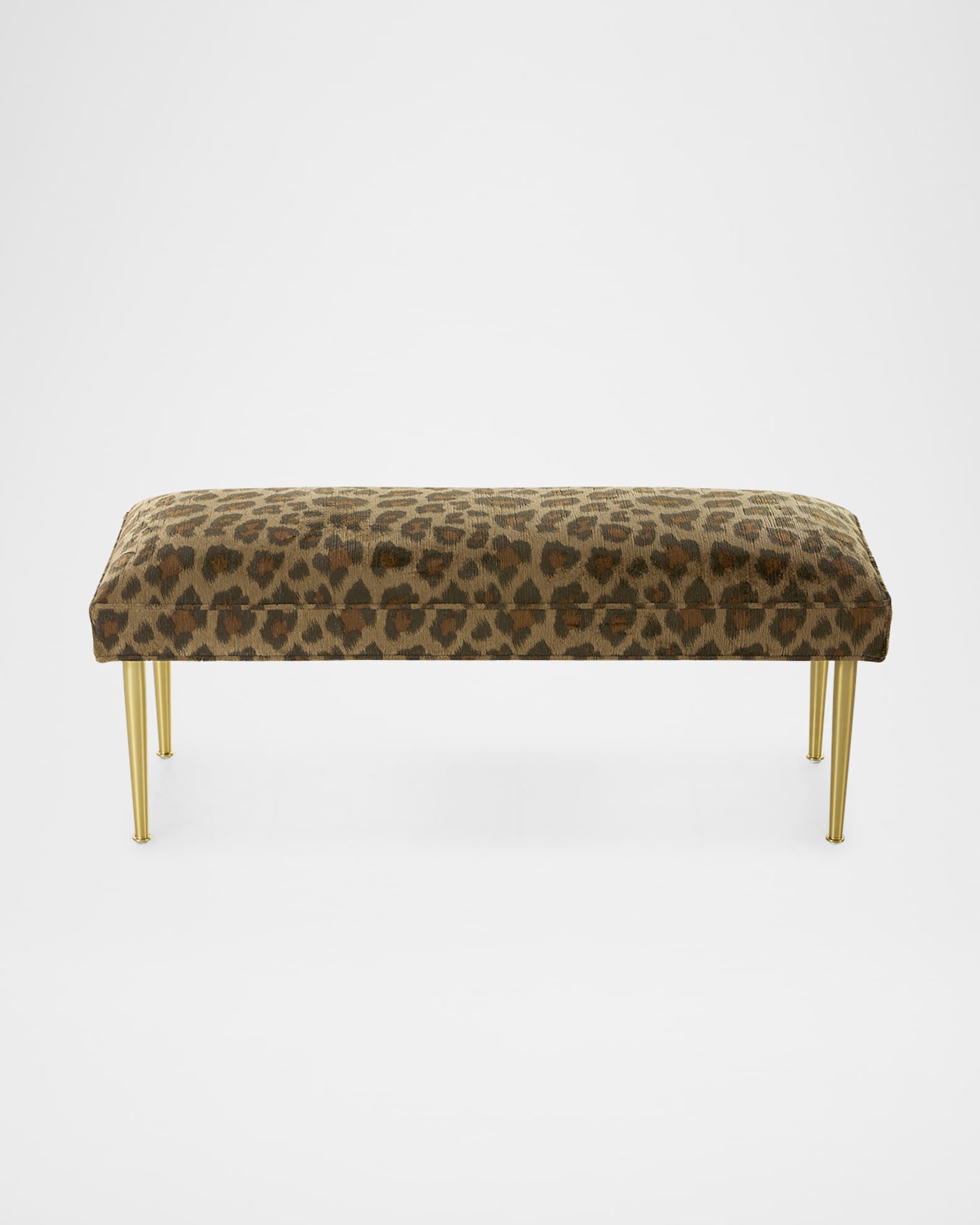 Haute House Kylee Leopard Bench, 42" | Horchow