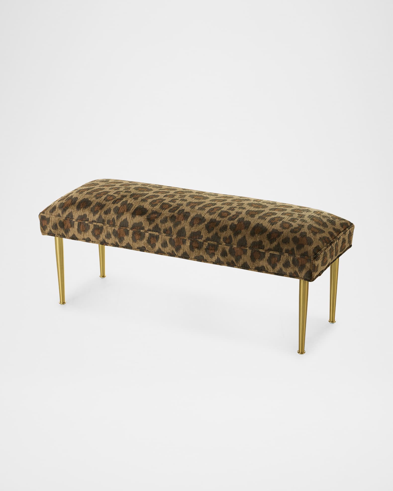 Haute House Kylee Leopard Bench, 42" | Horchow
