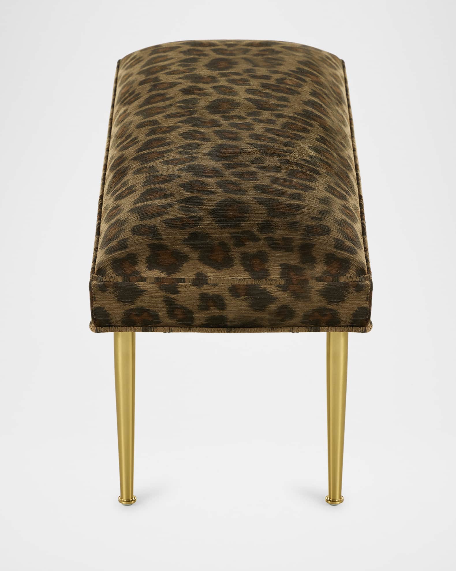 Haute House Kylee Leopard Bench, 42" | Horchow