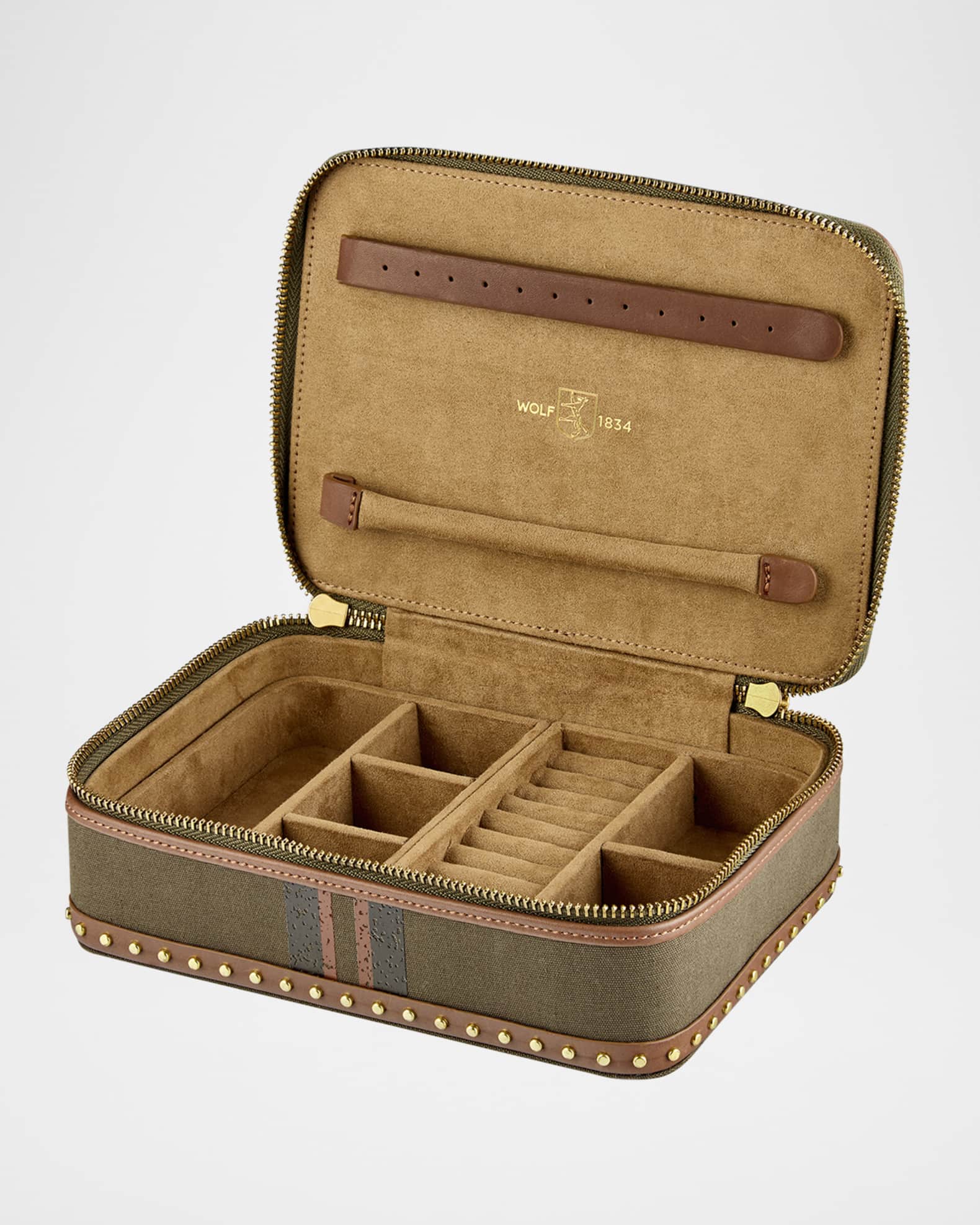 WOLF Ida Travel Zip Jewelry Case | Horchow