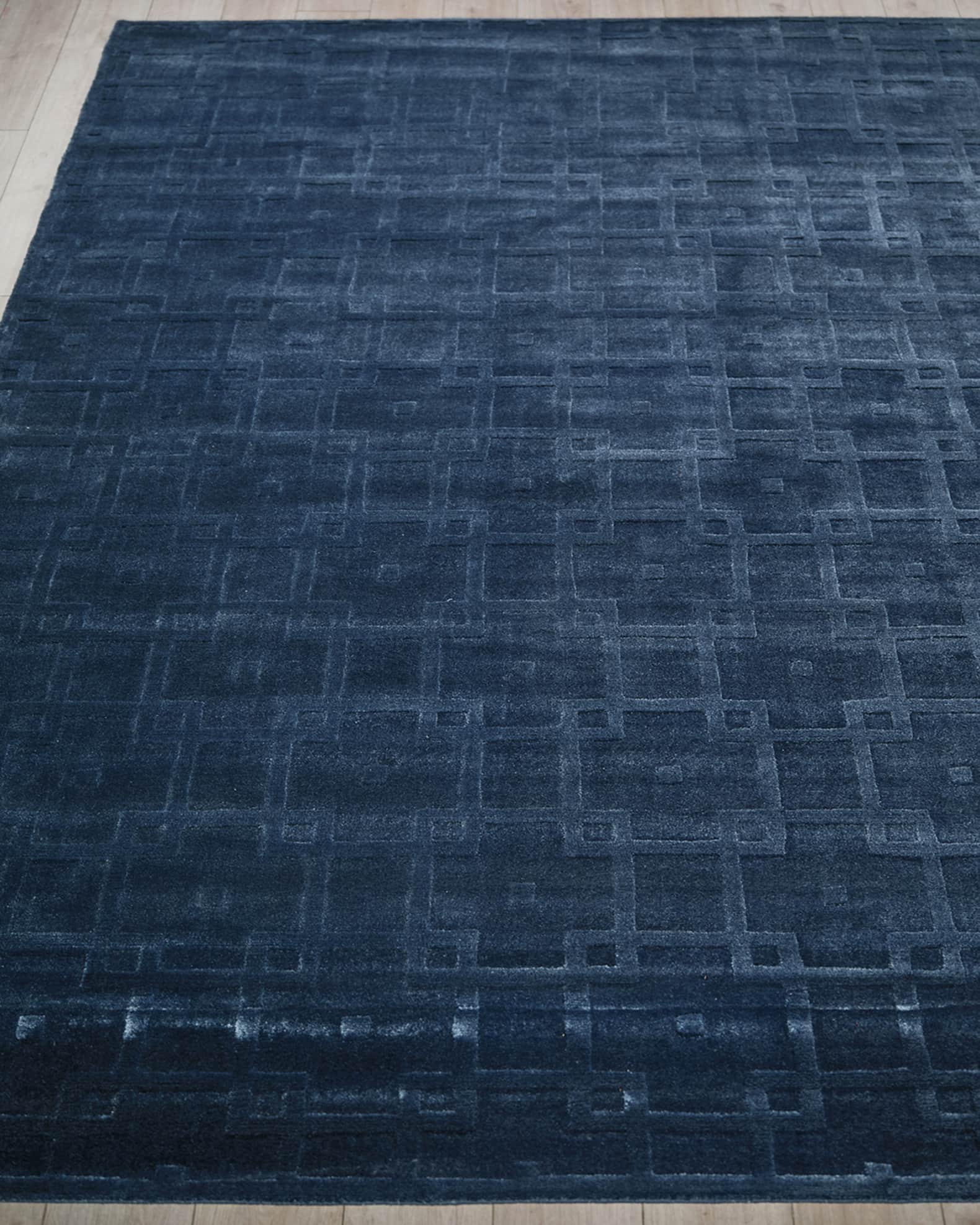 Exquisite Rugs Camora Hand-Loomed Navy Rug, 8' x 10' | Horchow