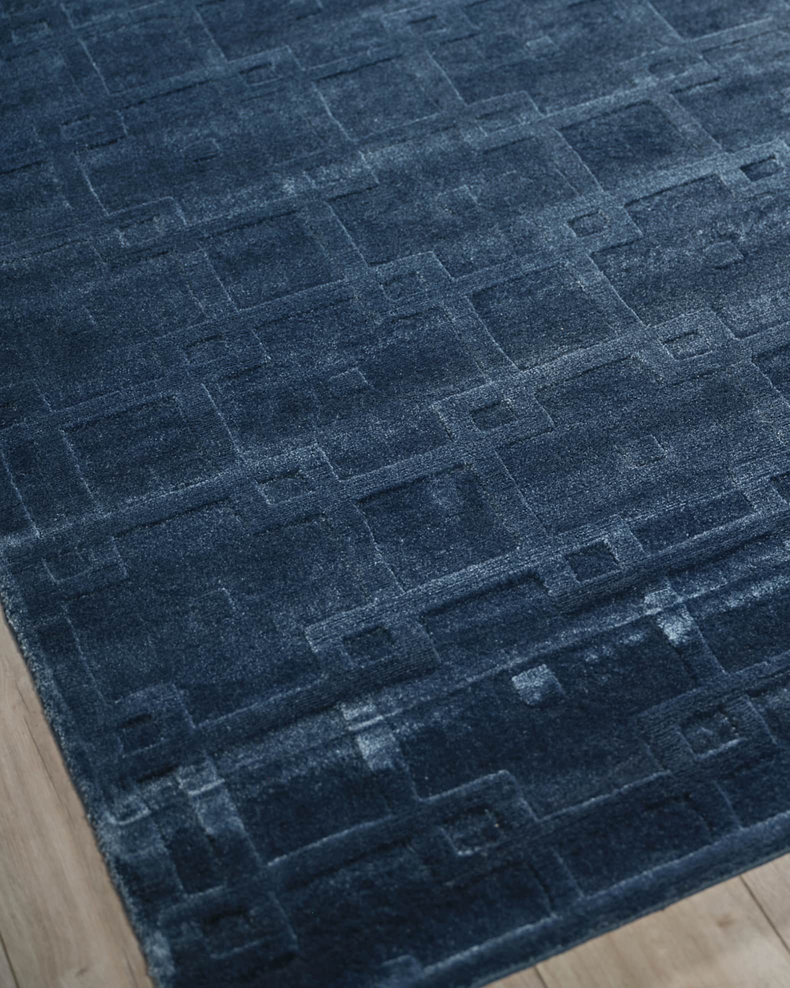 Exquisite Rugs Camora Hand-Loomed Navy Rug, 8' x 10' | Horchow