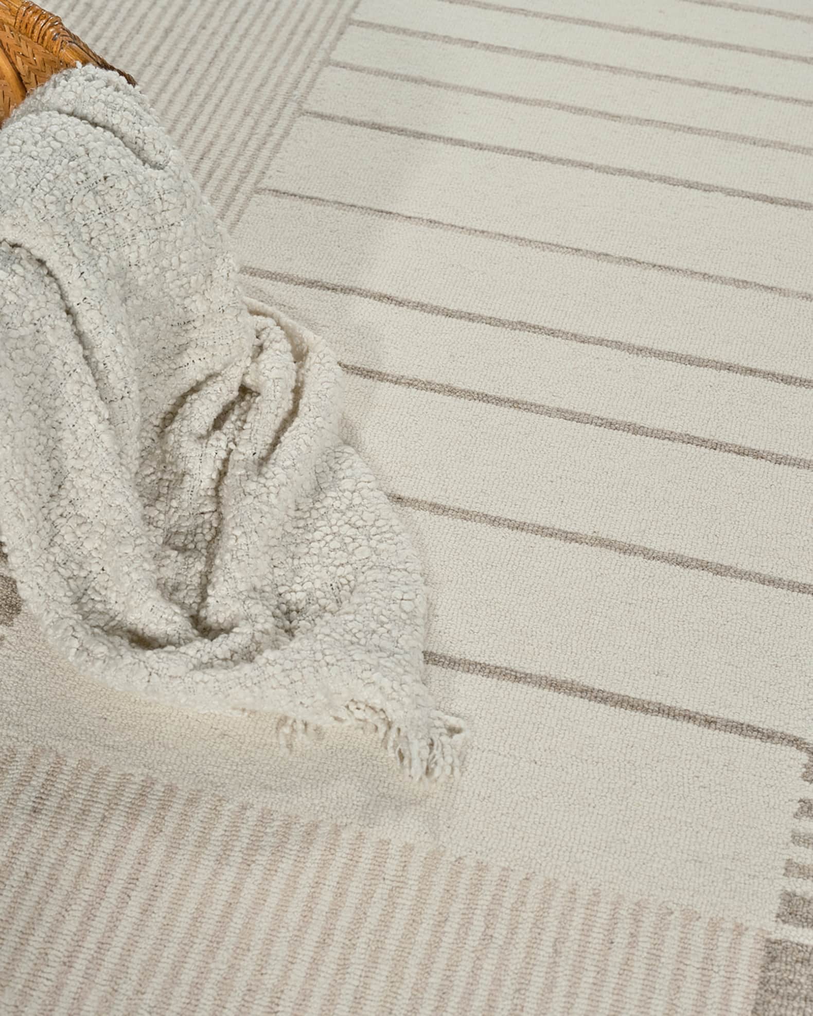 Exquisite Rugs Castine Hand-Tufted Beige Rug, 5' x 8' | Horchow