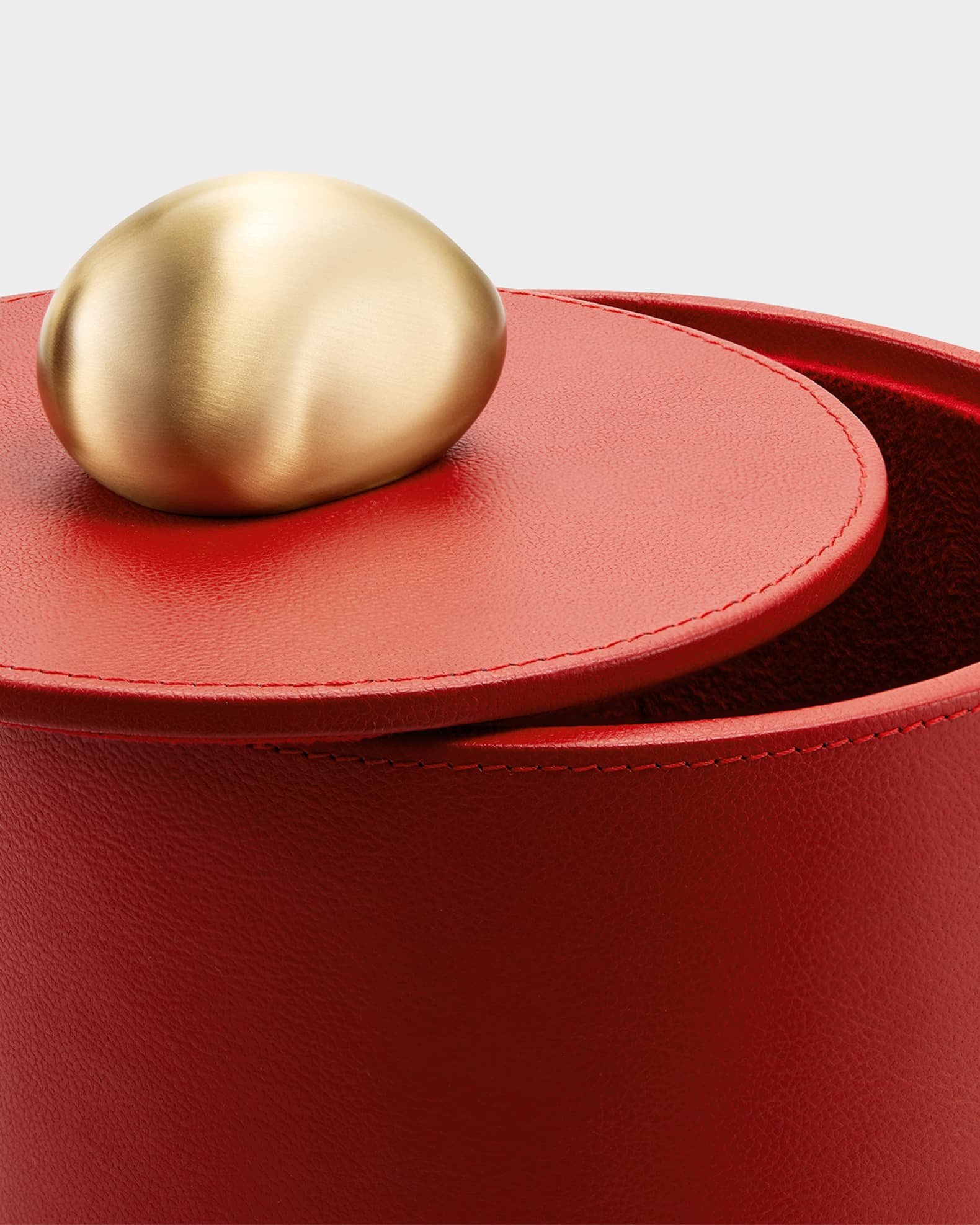 Assouline Pebble Tall Leather Trinket Box | Horchow