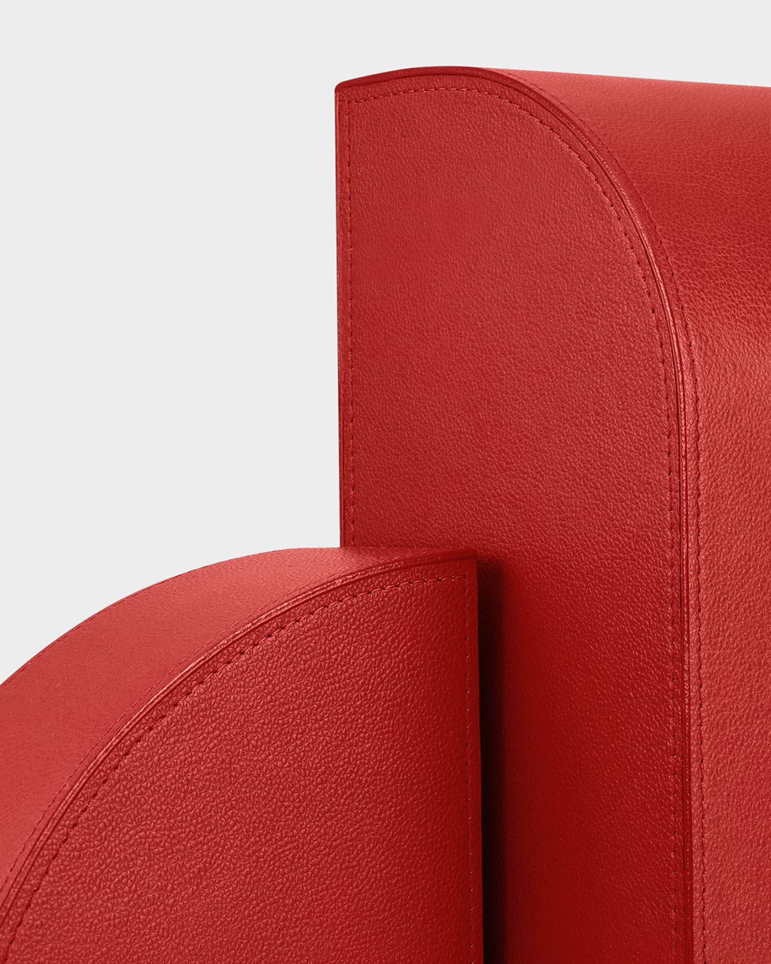 Assouline Cubist L Red Leather Bookend | Horchow