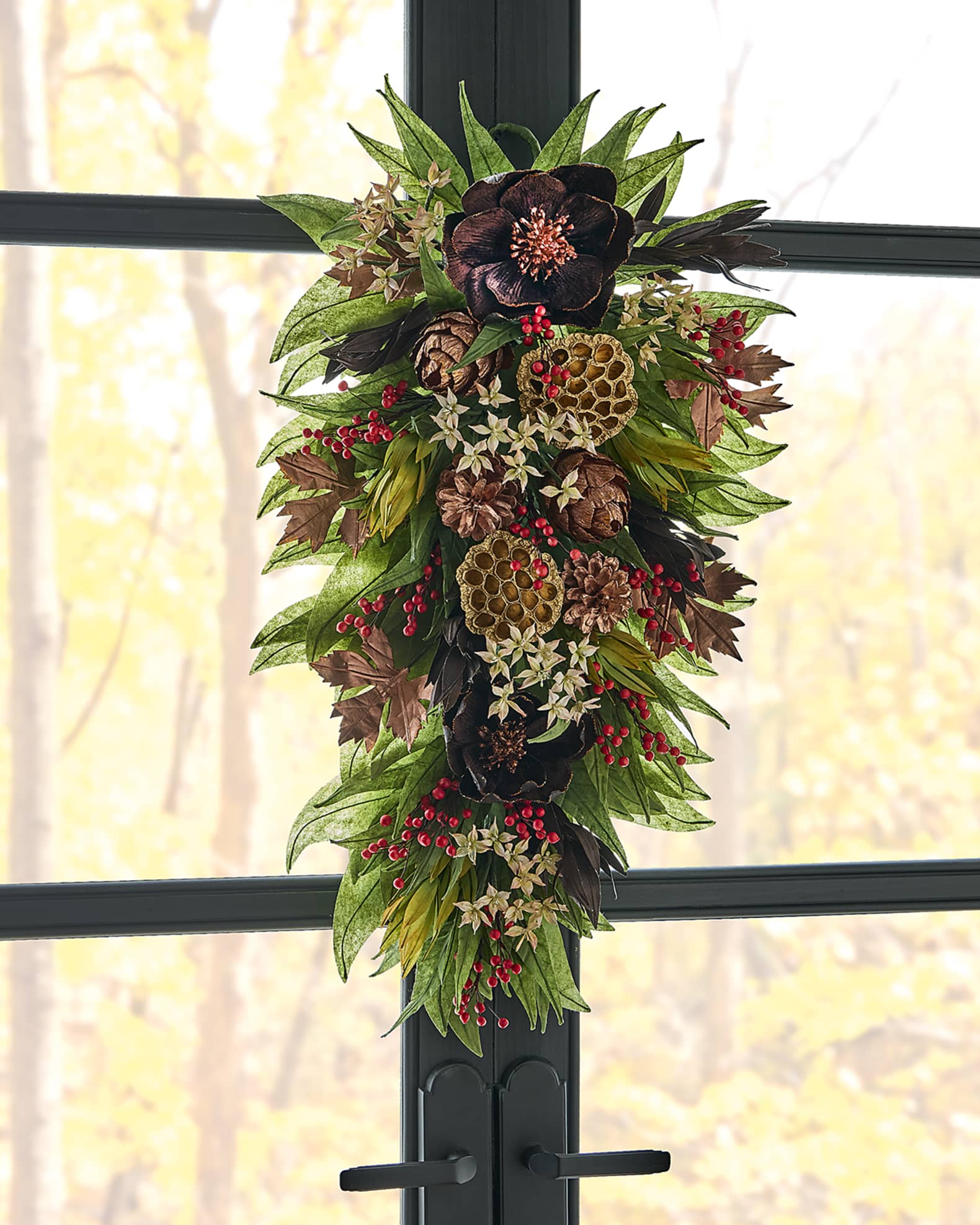 Neiman Marcus Autumn Harvest 30" Door Spray | Horchow