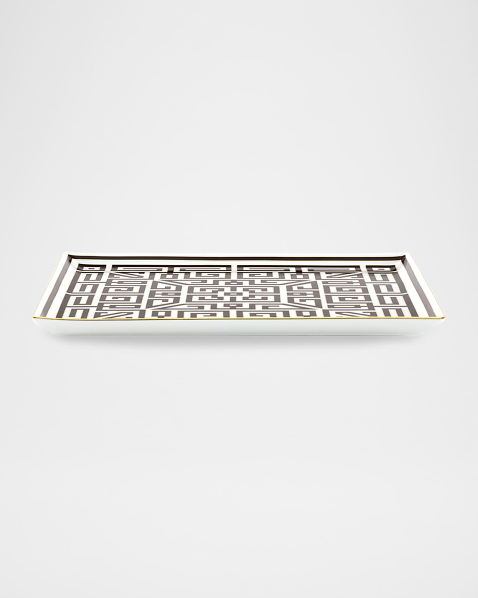 GINORI 1735 Labirinto Ebano Vide Poche Square Plate | Horchow