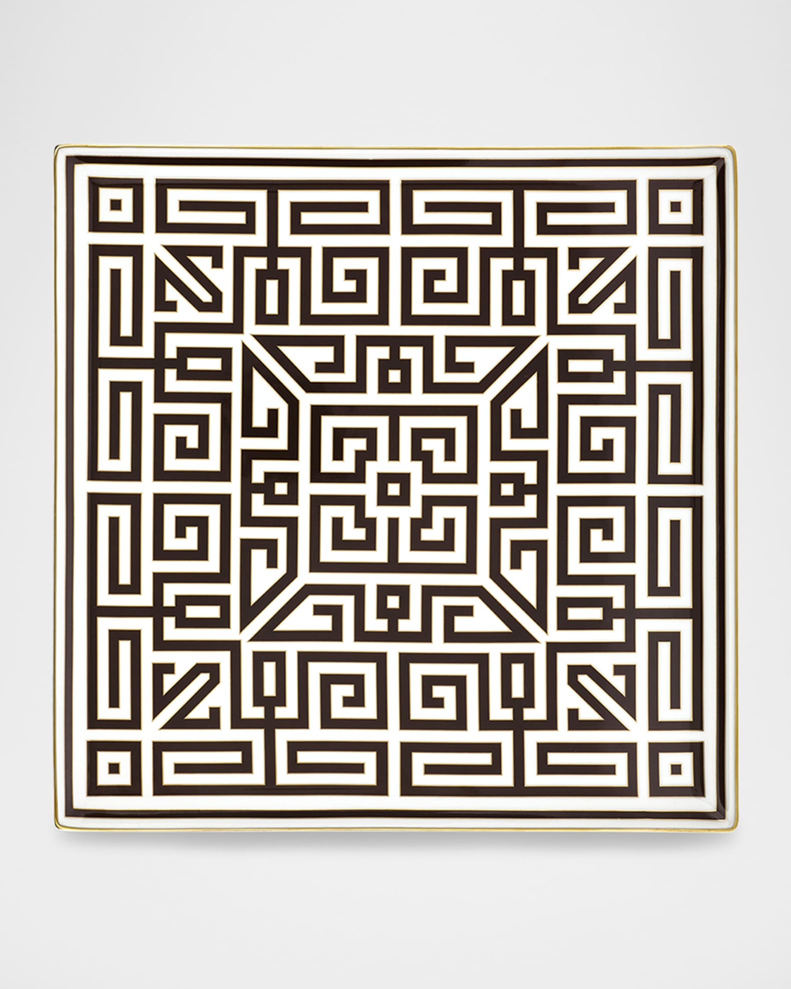 GINORI 1735 Labirinto Ebano Vide Poche Square Plate | Horchow