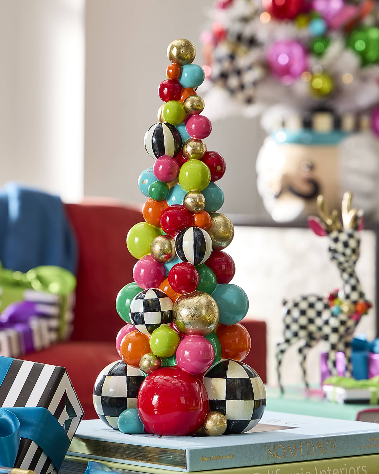 MacKenzie-Childs Confetti Christmas Bauble Tree | Horchow