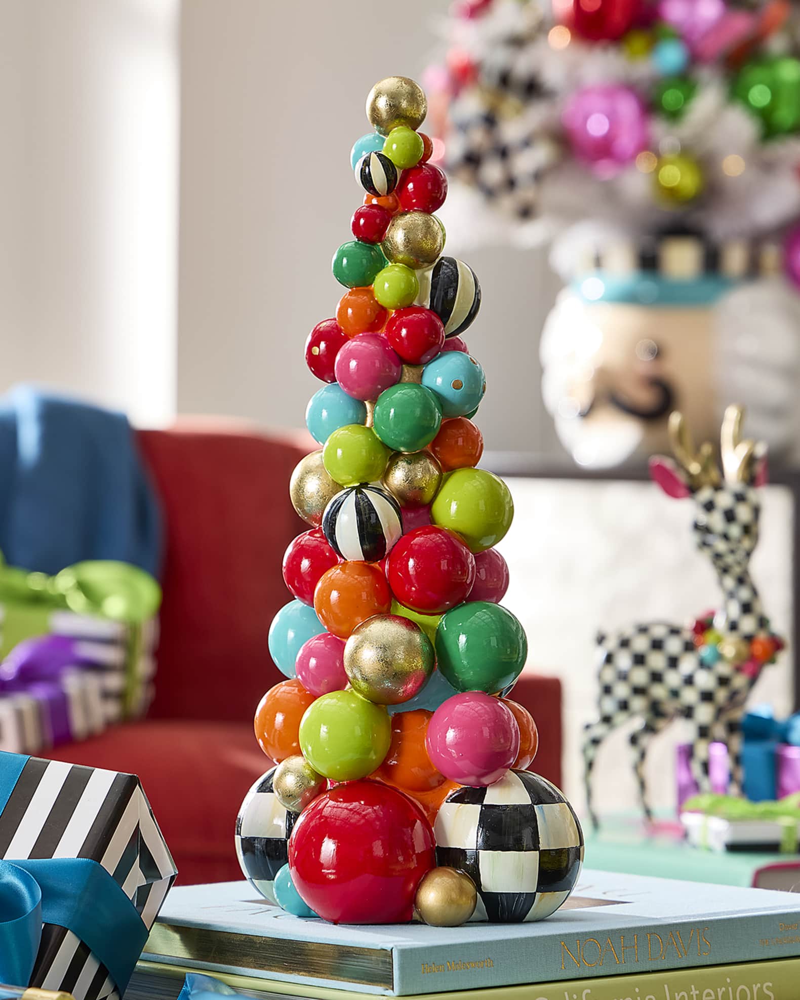 MacKenzie-Childs Confetti Christmas Bauble Tree | Horchow