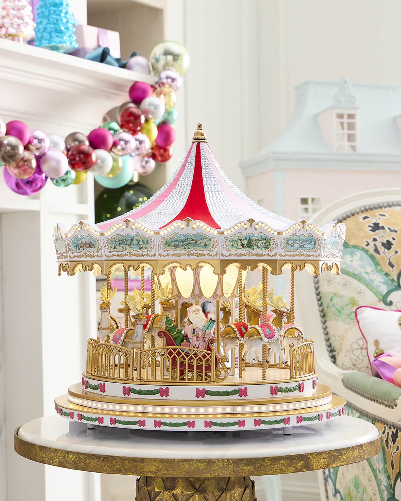 Mr Christmas 2025 Sugarplum Swarovski Carousel Christmas Decoration ...