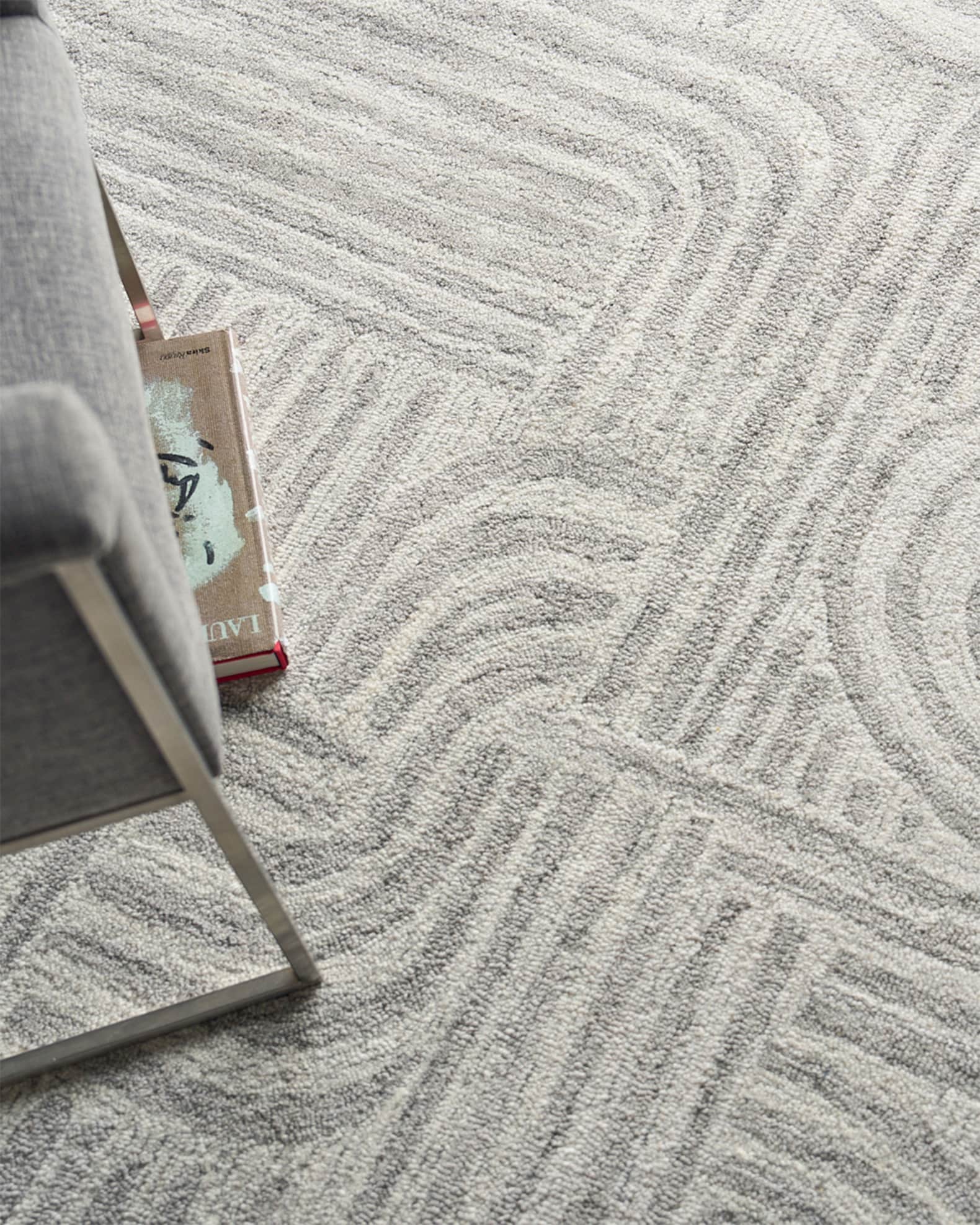 Exquisite Rugs Juno Hand-Tufted Gray/Ivory Rug, 12' x 15' | Horchow