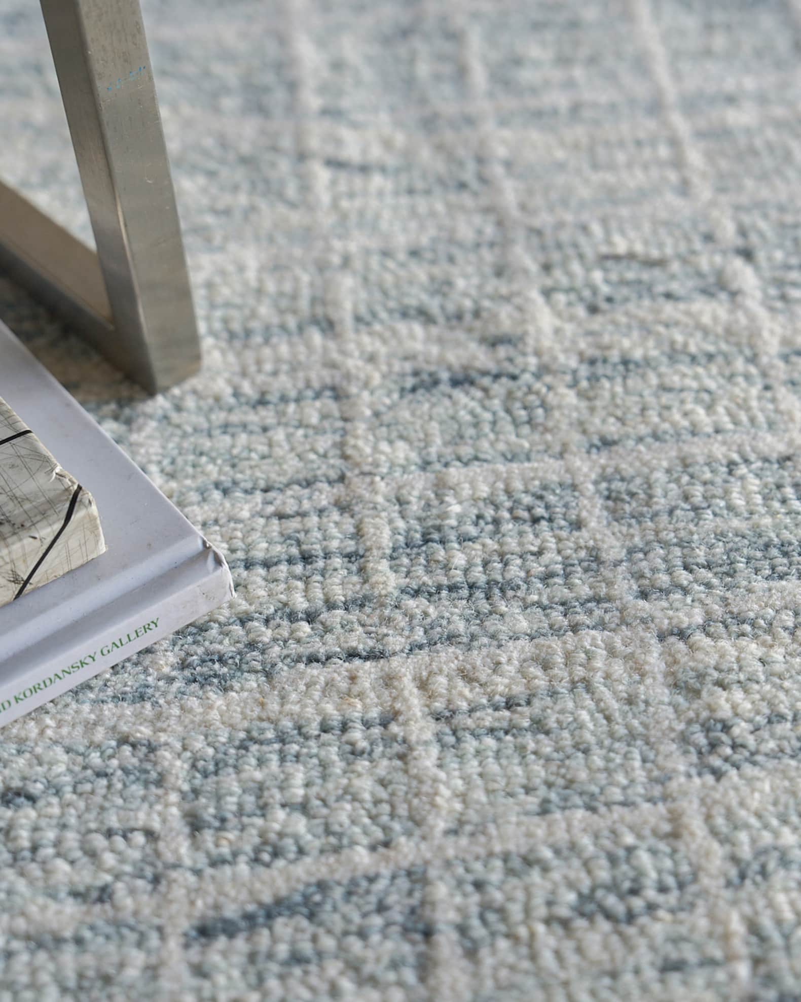 Exquisite Rugs Miami Hand-Tufted Silver Rug, 9' x 12' | Horchow