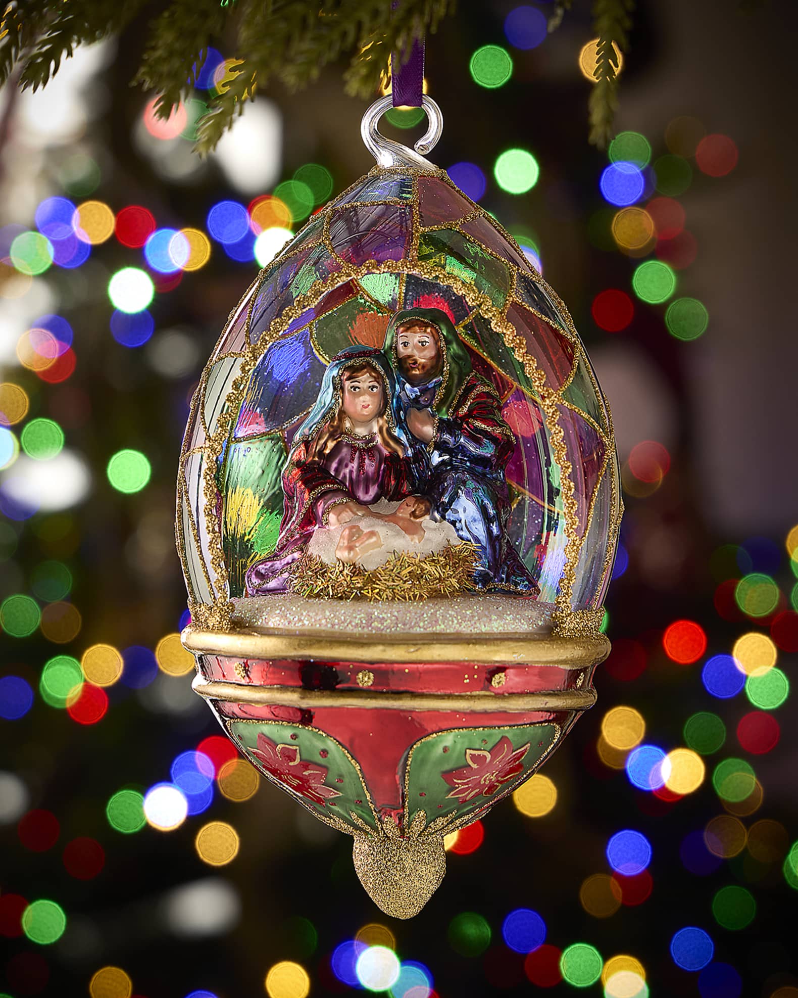Neiman Marcus Holy Family Dome Ornament | Horchow
