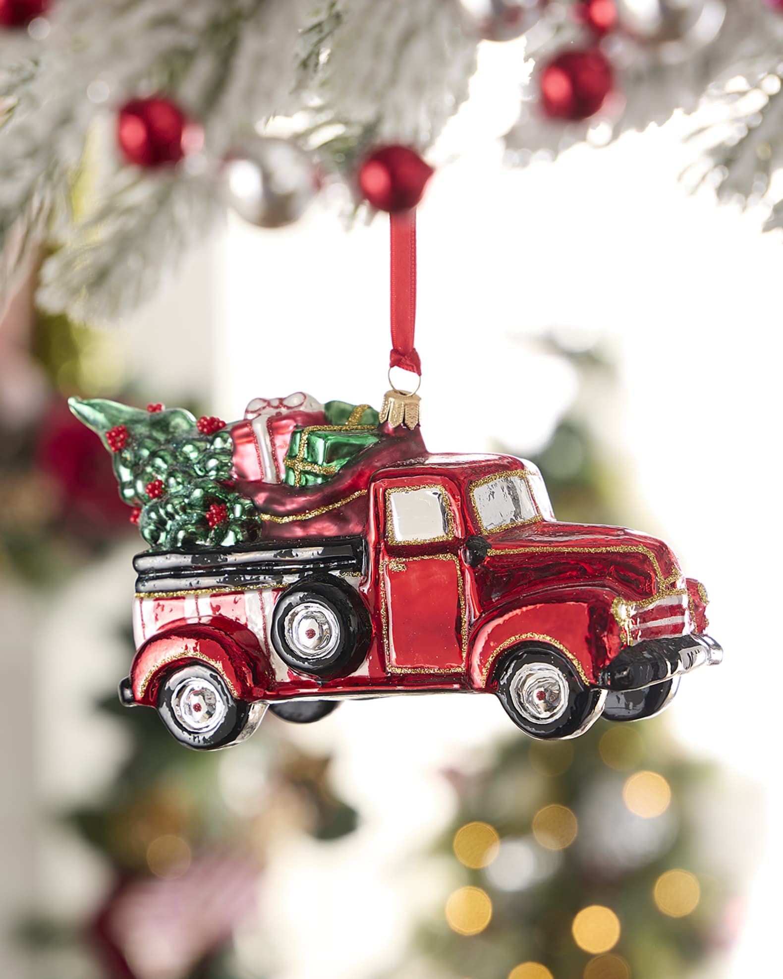 Neiman Marcus Truck with Christmas Tree Ornament | Horchow